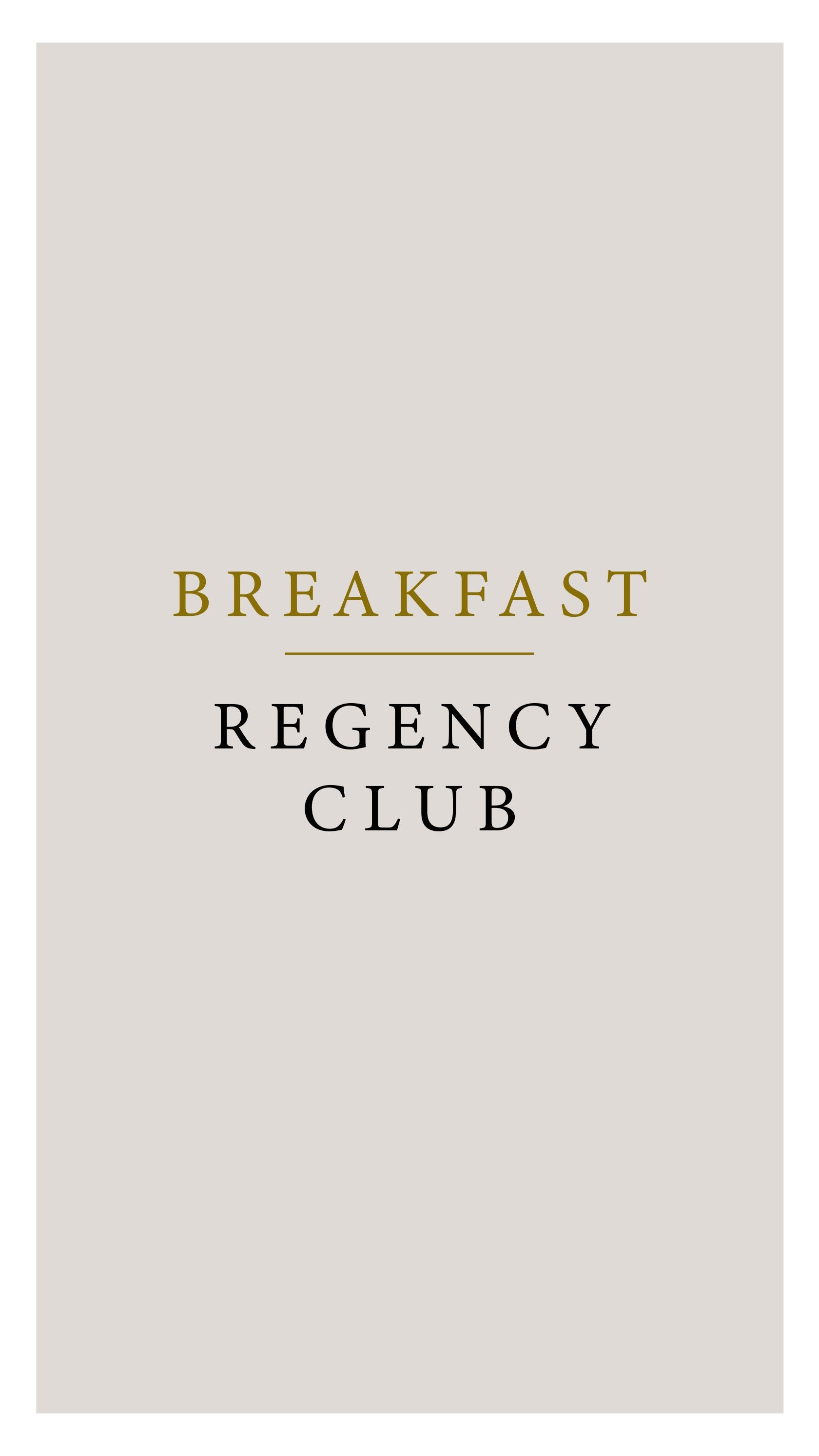 Breakfast Menu - Regency Club by hyattregencydanangresortandspa - Issuu