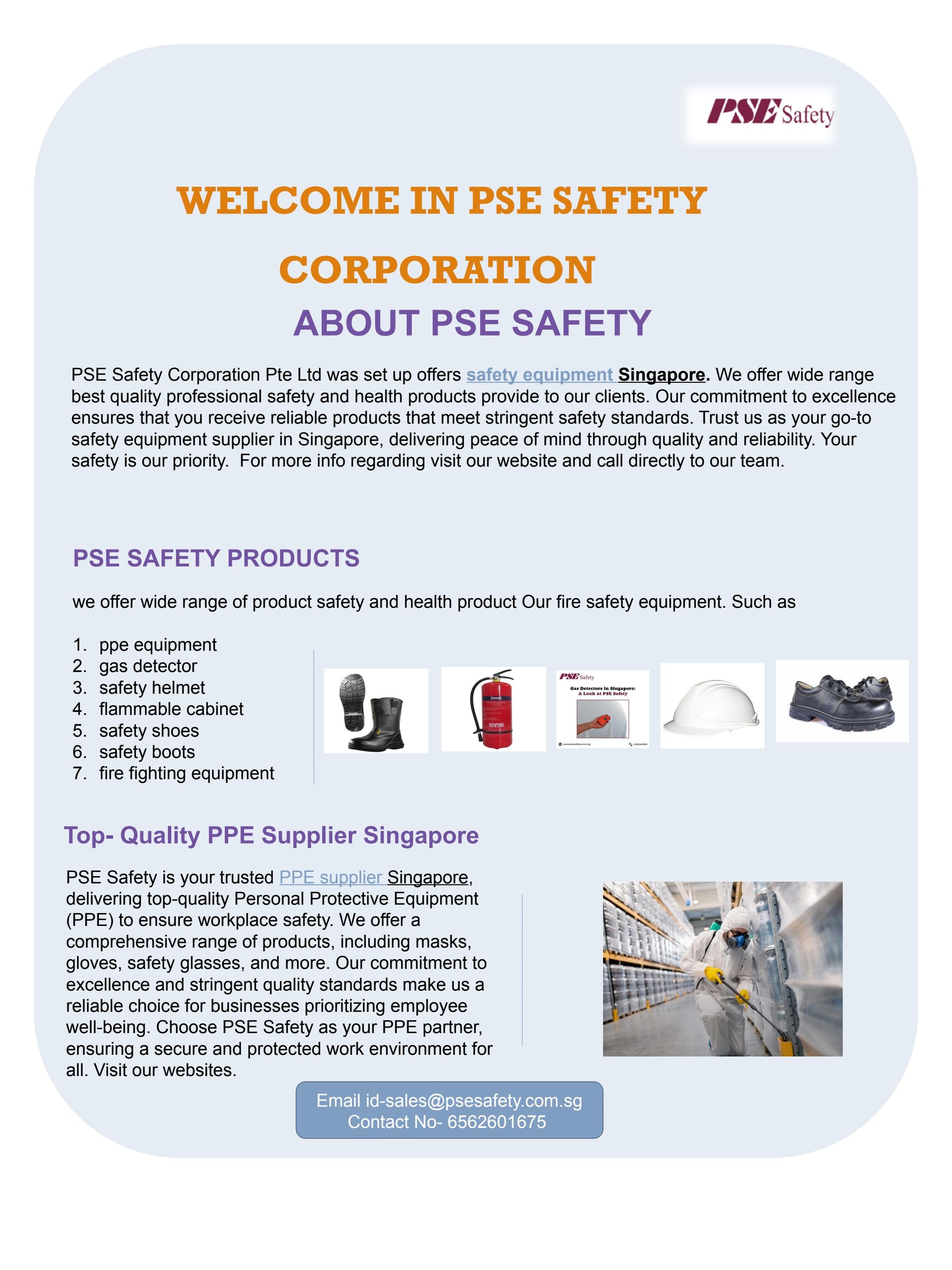 Personal protective equipment in Singapore | PSE Safety| by psesafety ...