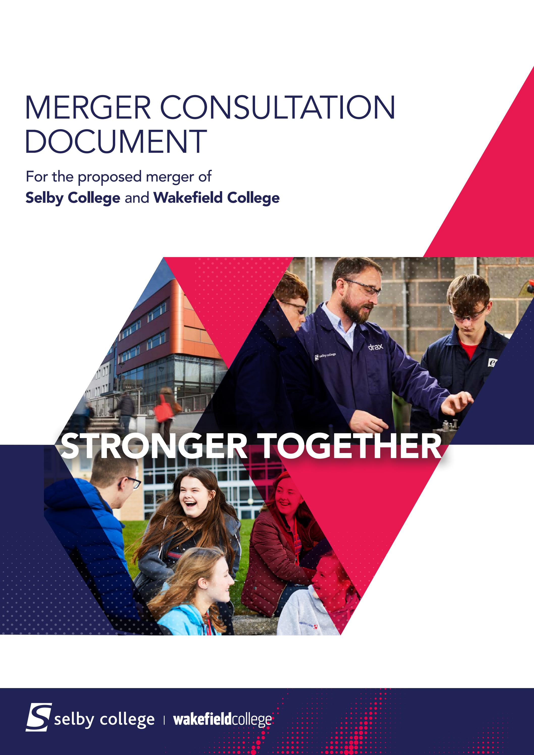 Merger Consultation Document for the Proposed Merger of Selby College ...