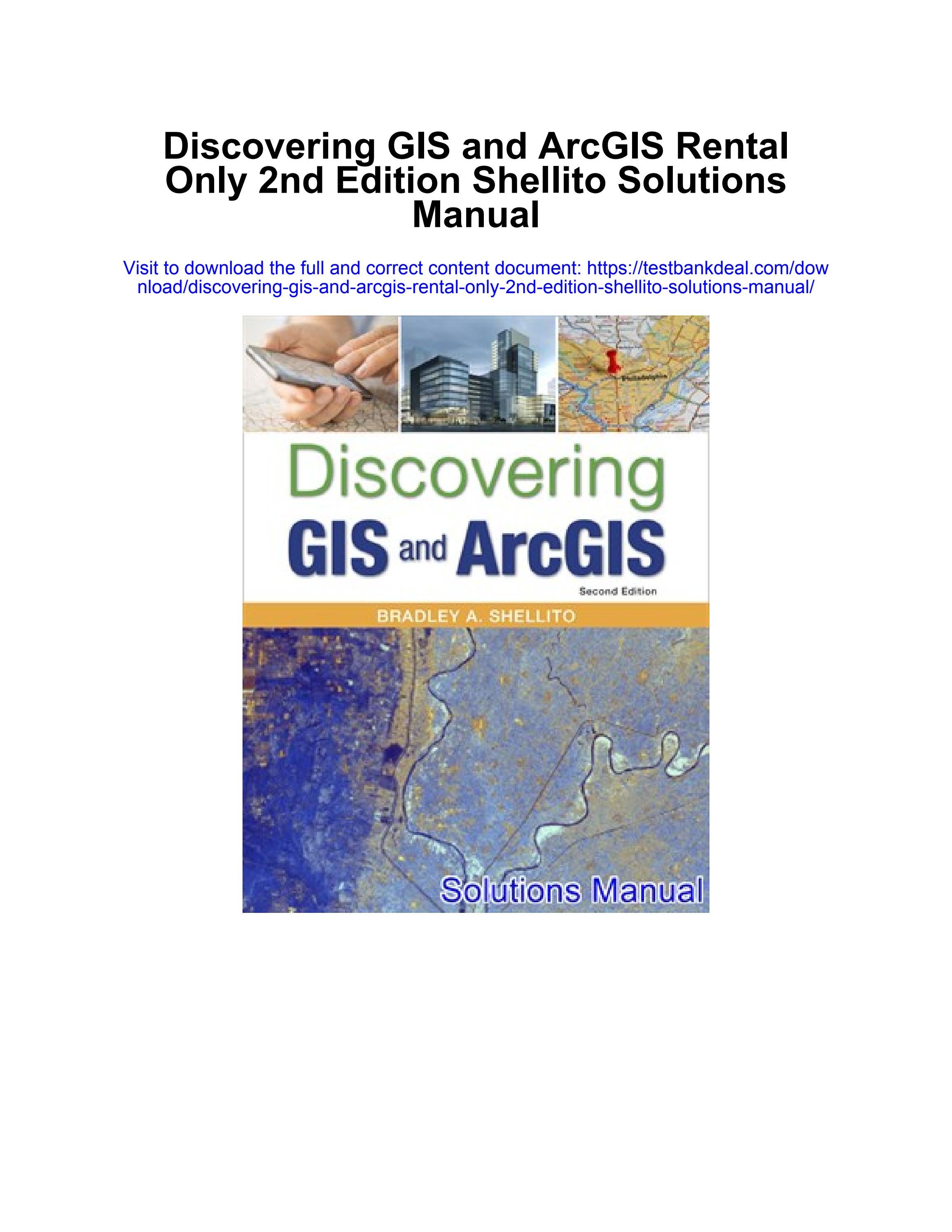 Discovering gis and arcgis rental only 2nd edition shellito solutions ...