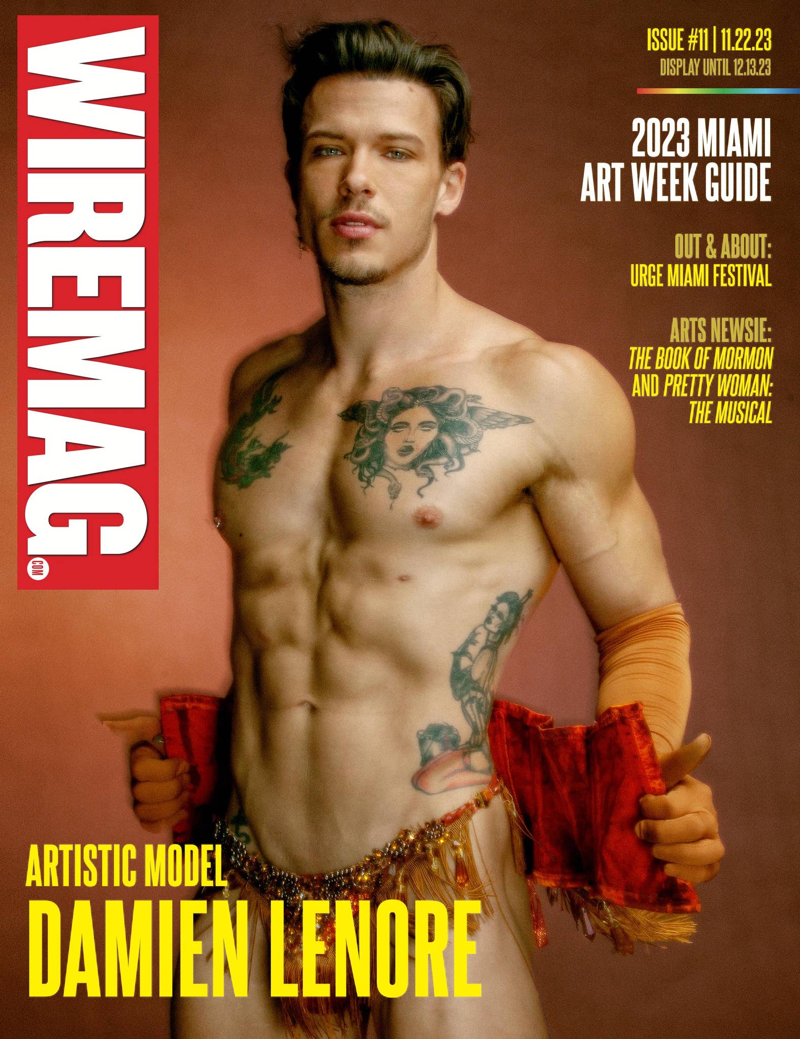 Wire Magazine Issue 11.2023 Artistic Model Damien Lenore and Miami Art Week 2023 by Wire Media ...