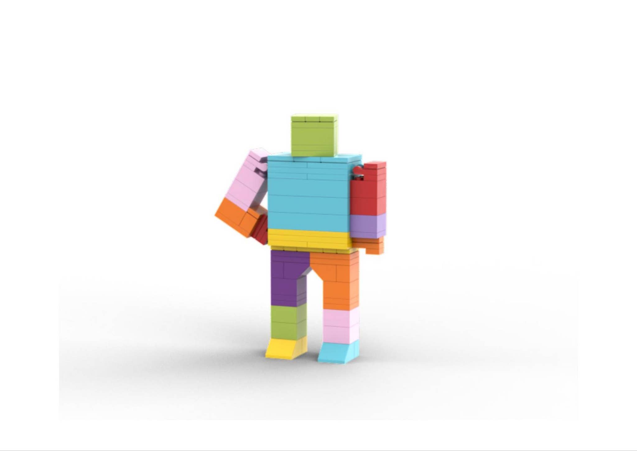 Custom Building Block: Cubic Man Design by Adan Promotional Concepts ...
