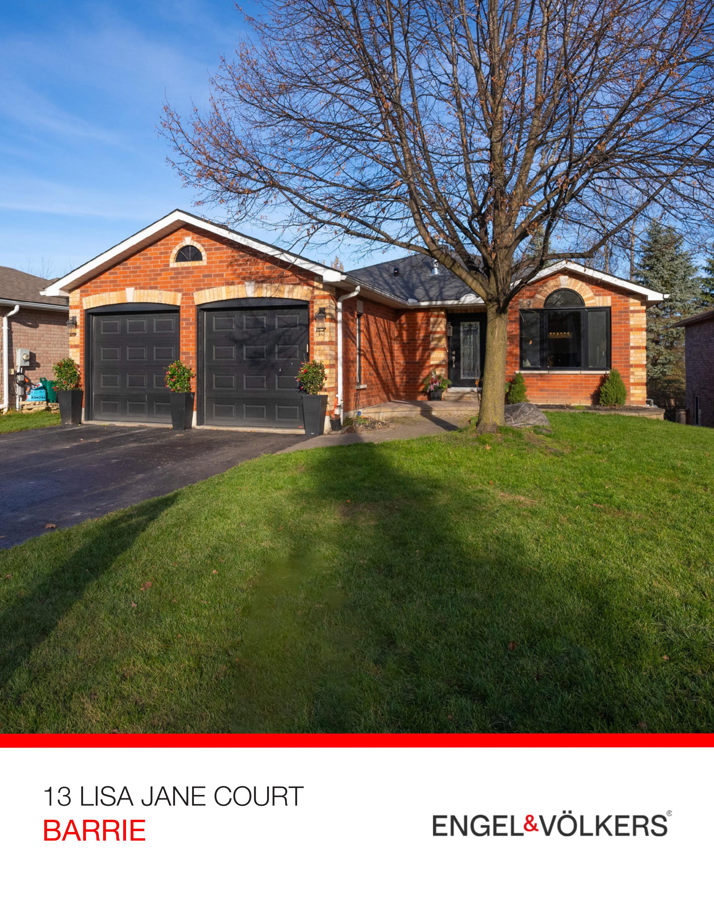 13 Lisa Jane Court, Barrie, Ontario by Engel & Völkers Barrie - Issuu