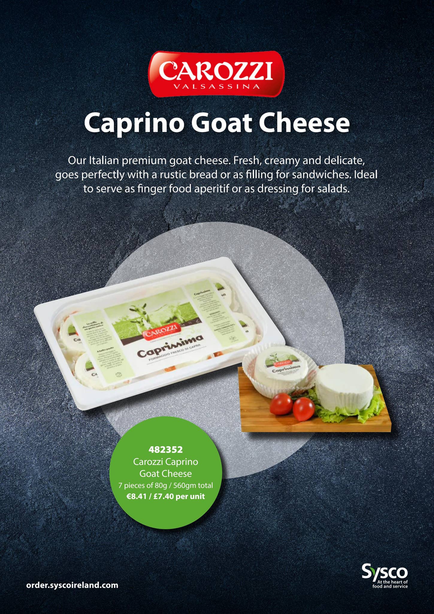 Caprino Goats Cheese by Sysco Ireland - Issuu