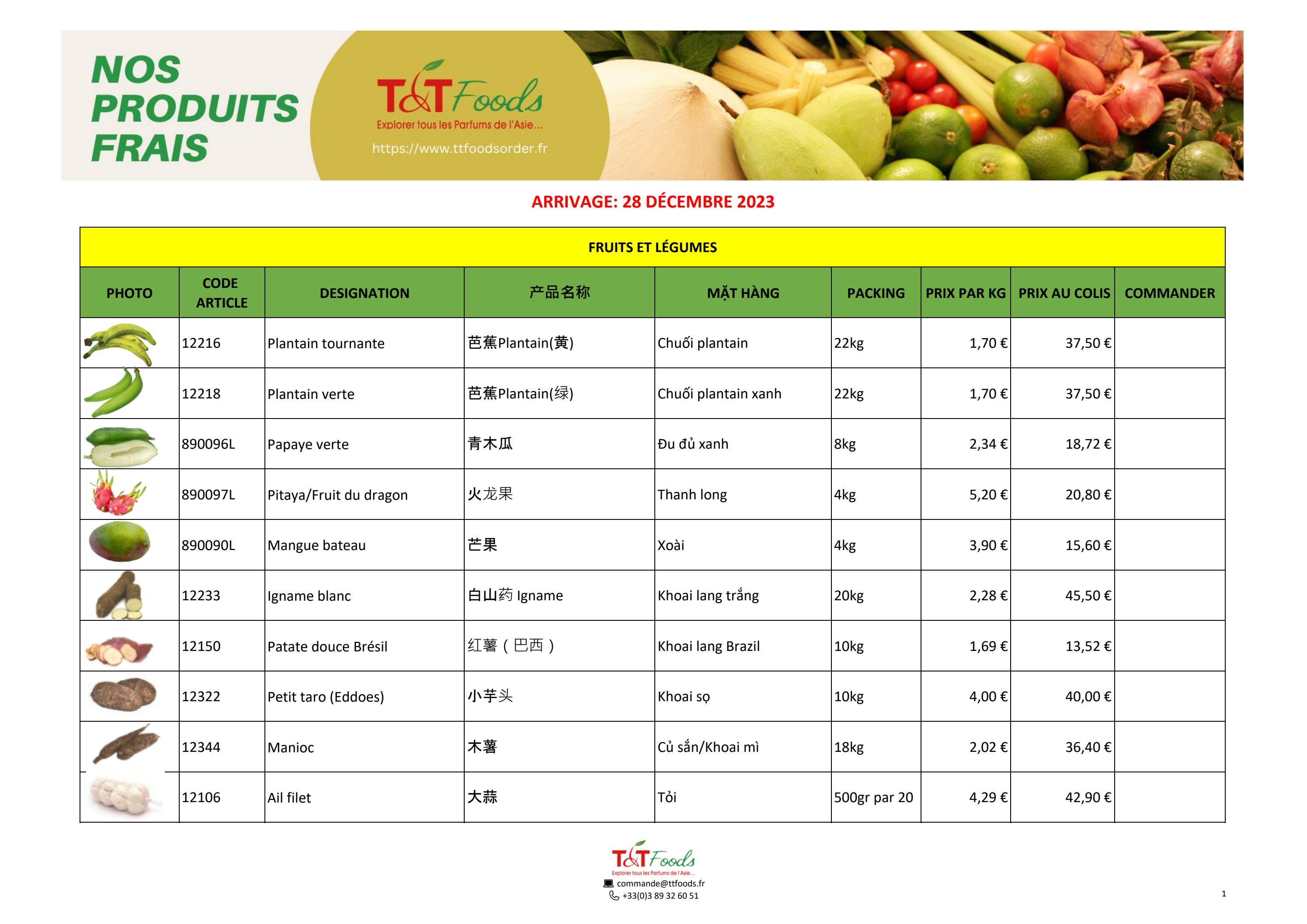 Produits frais T&T Foods by Heuschen & Schrouff - Issuu