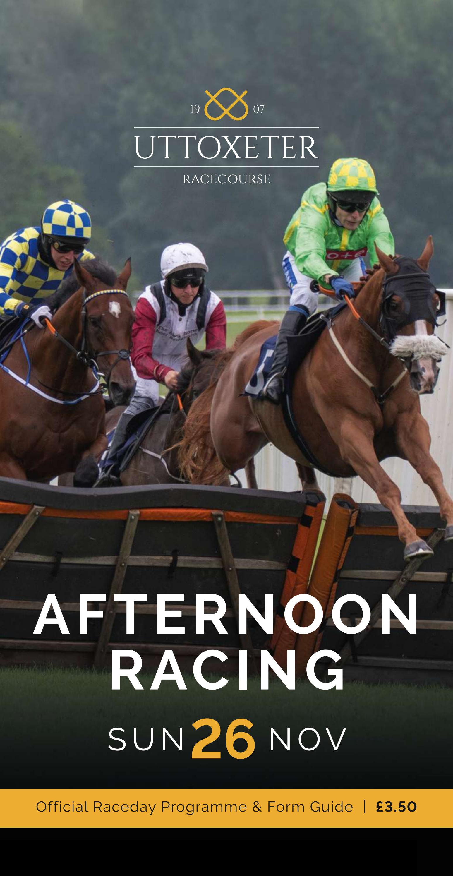Uttoxeter Racecard - Sunday 26th November by Arena Racing Company - Issuu