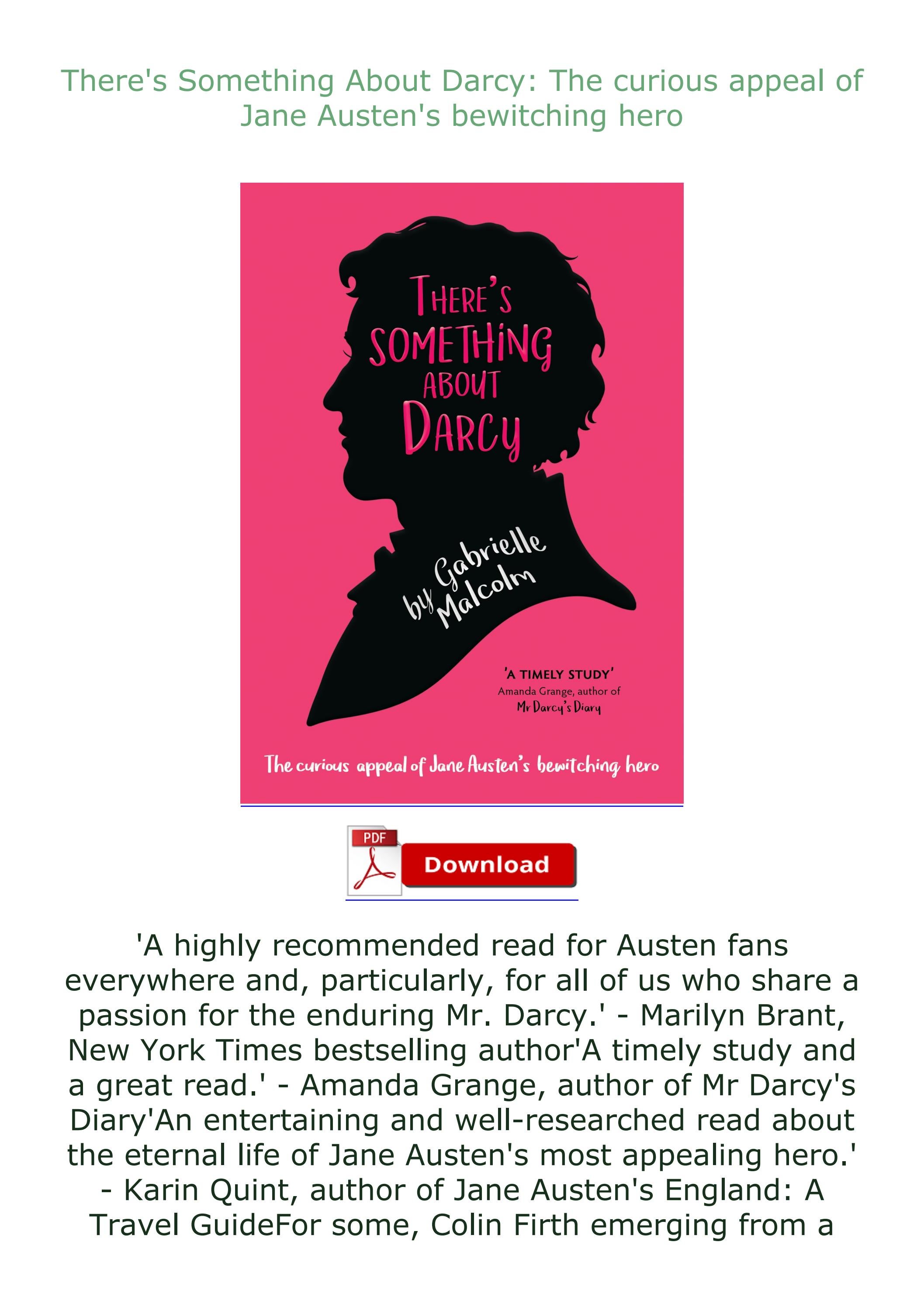 ⚡PDF/READ⚡ There's Something About Darcy: The curious appeal of Jane ...