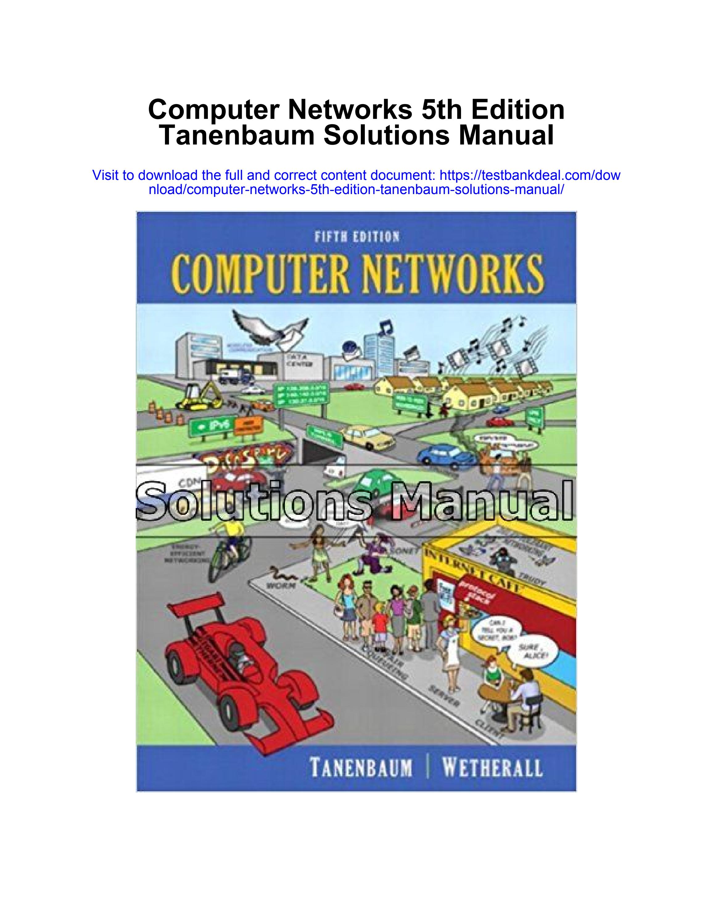 Computer Networks 5th Edition Tanenbaum Solutions Manual By Bryanhoover222 Issuu