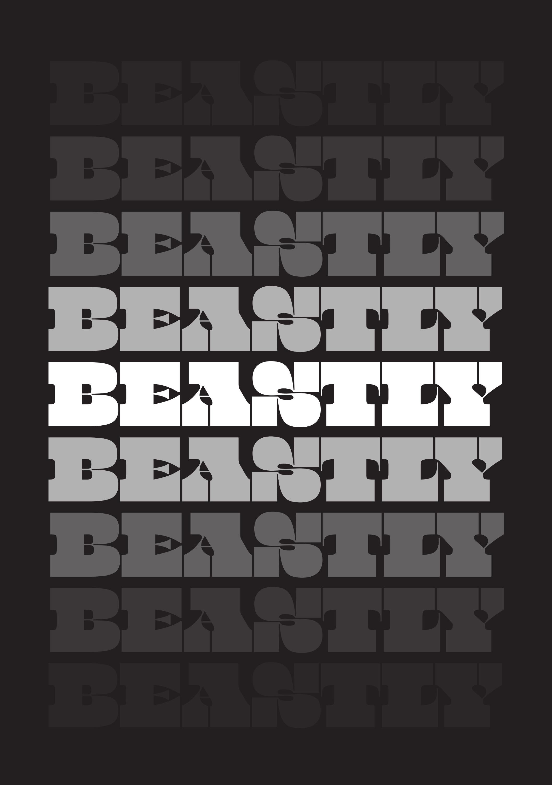 Beastly Font Specimen by arpita jaiswal - Issuu