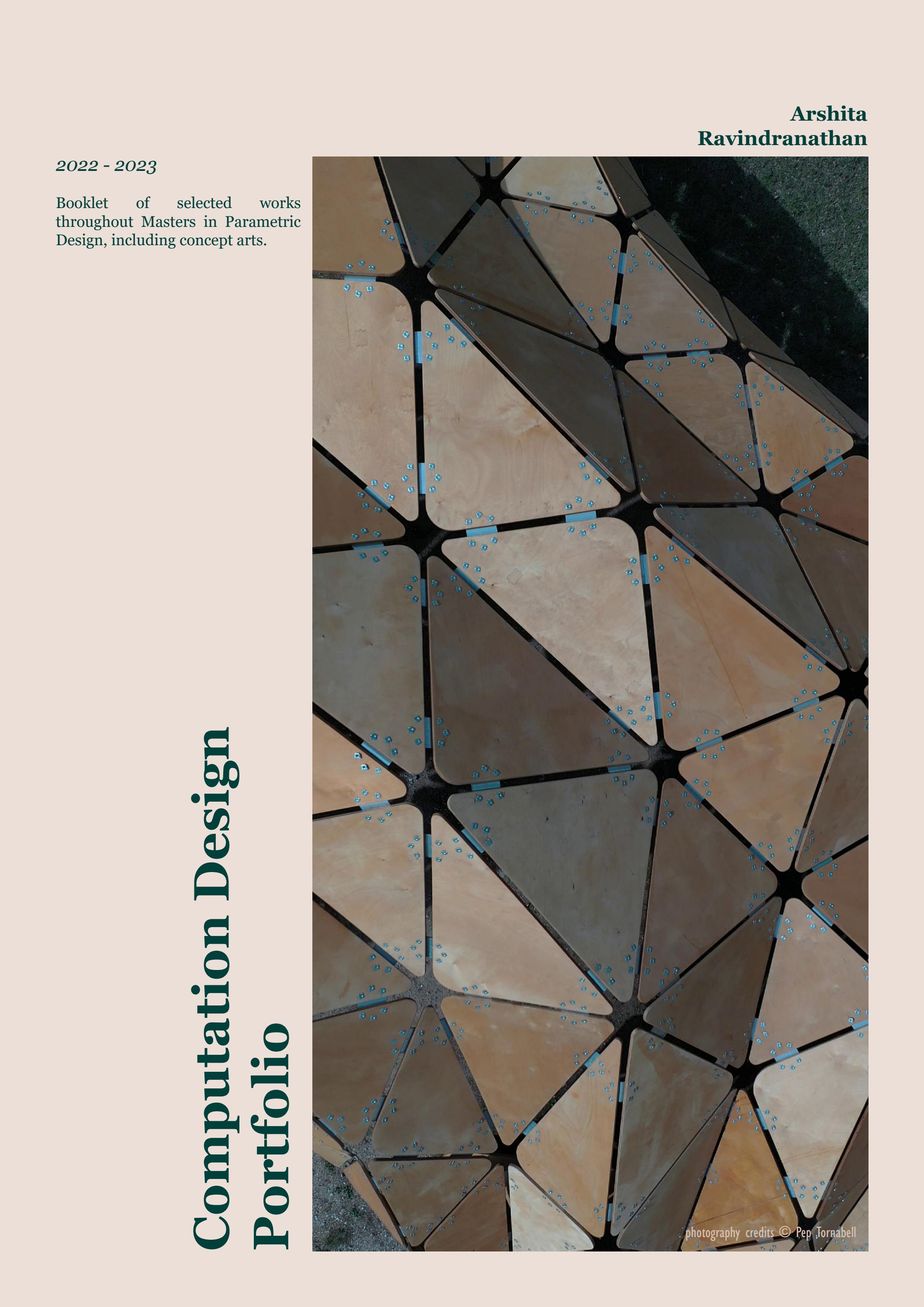 Computation Design Portfolio // 2023 by Arshita Ravindranathan - Issuu