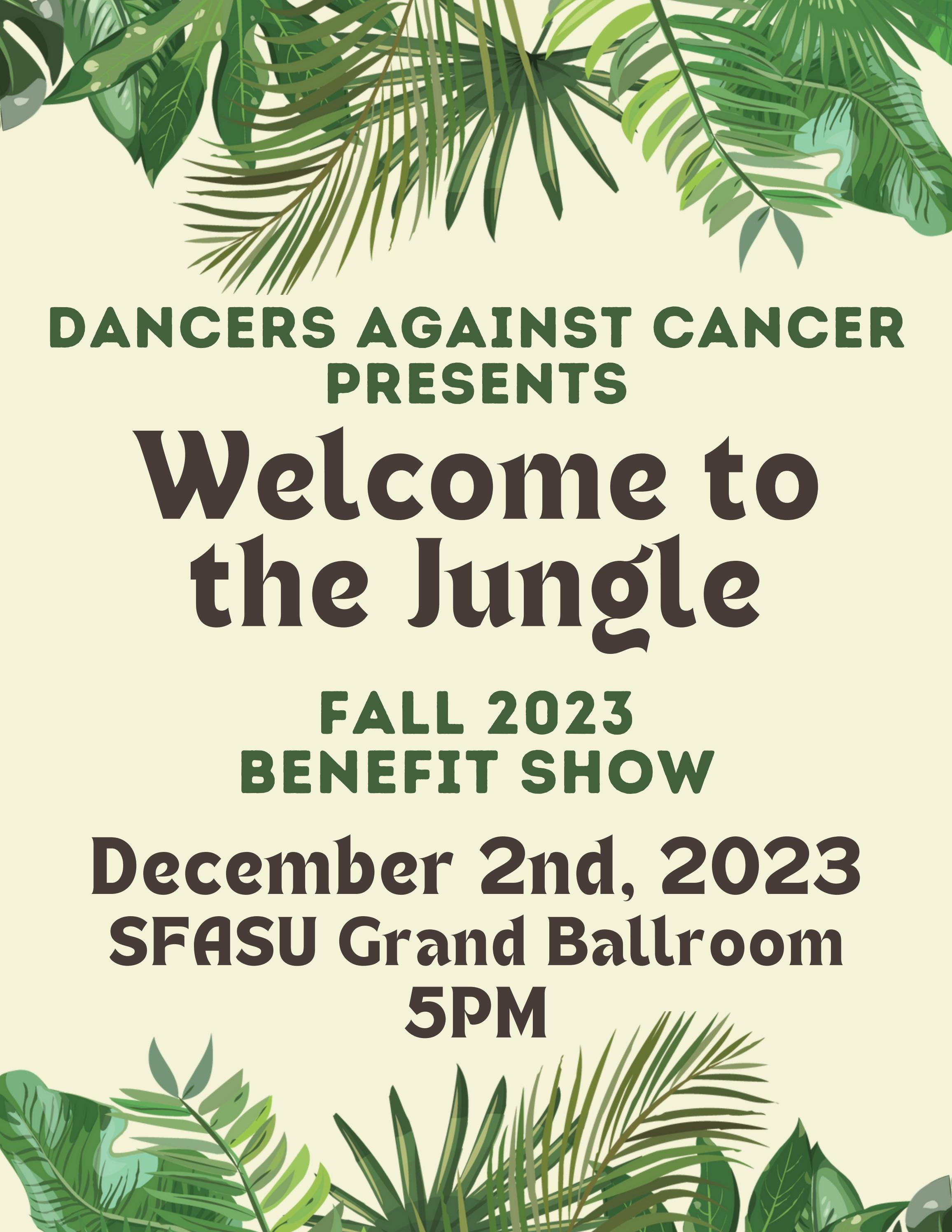 Welcome to the Jungle - DAC Benefit Show #2 by Dancers Against Cancer ...