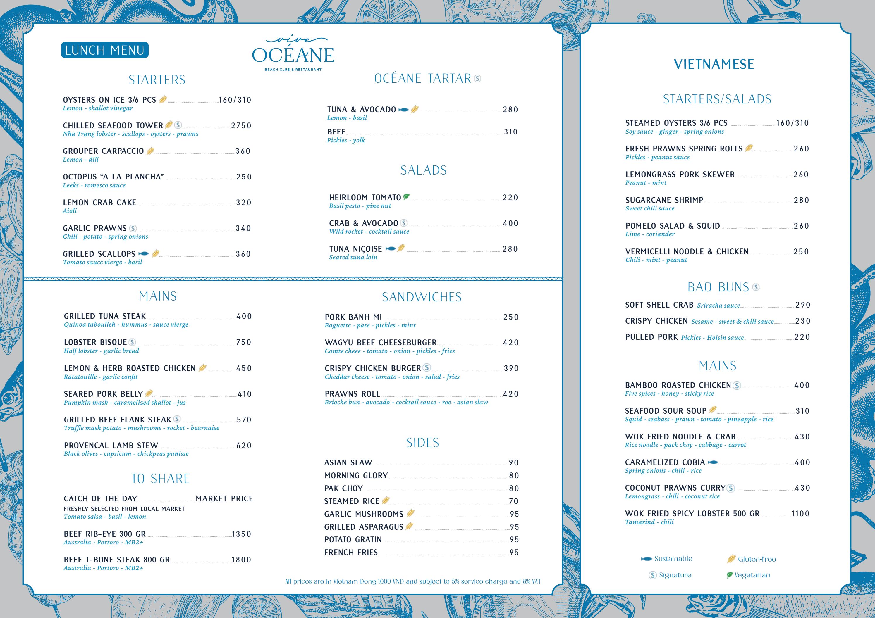 VIVE OCÉANE MENU by hyattregencydanangresortandspa - Issuu