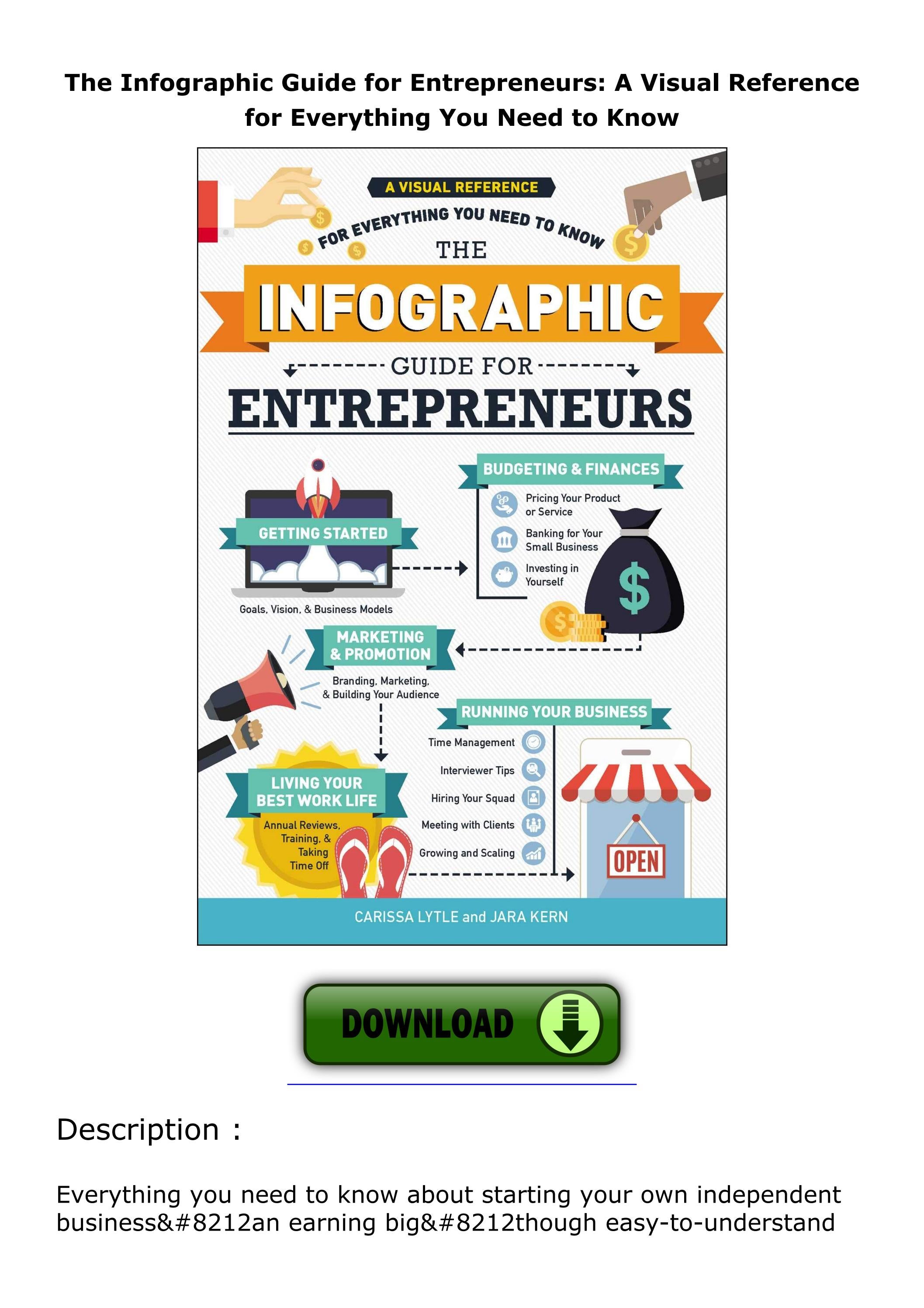download⚡️[EBOOK] ️ The Infographic Guide for Entrepreneurs: A Visual ...