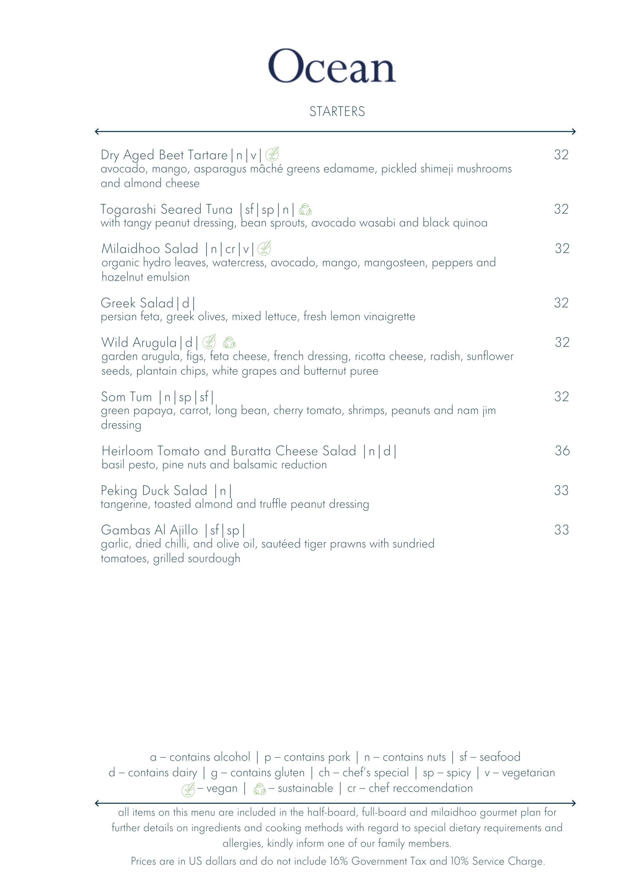 Ocean Restaurant Lunch Menu by milaidhoo - Issuu