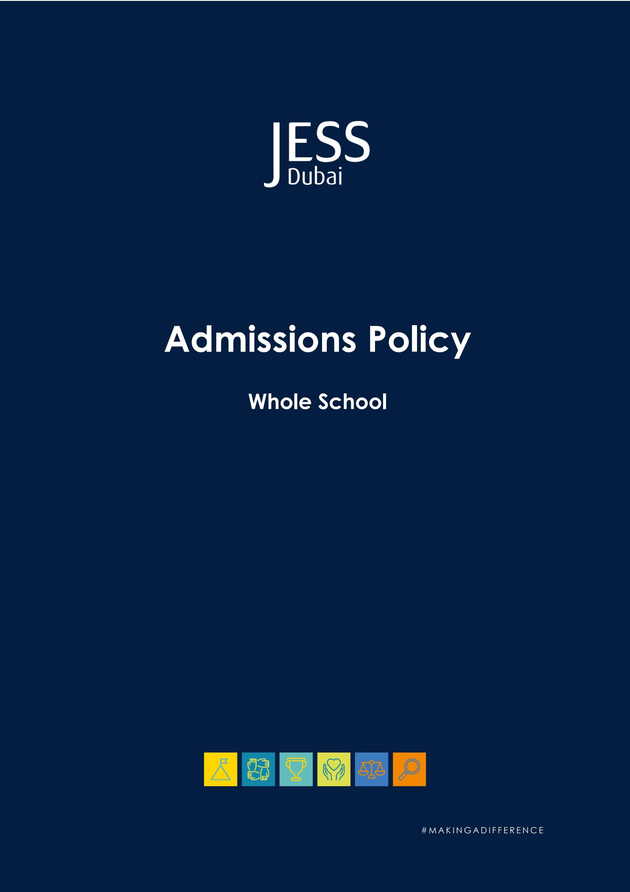 JESS Admissions Policy by JESS Dubai - Issuu