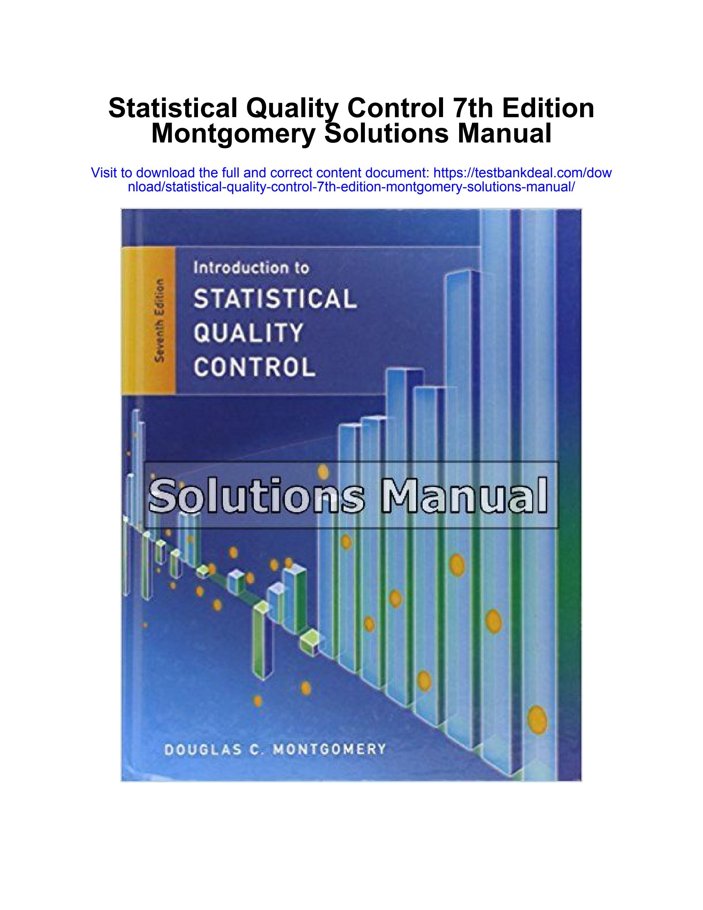 Statistical Quality Control 7th Edition Montgomery Solutions Manual By Trentdriggs707 Issuu
