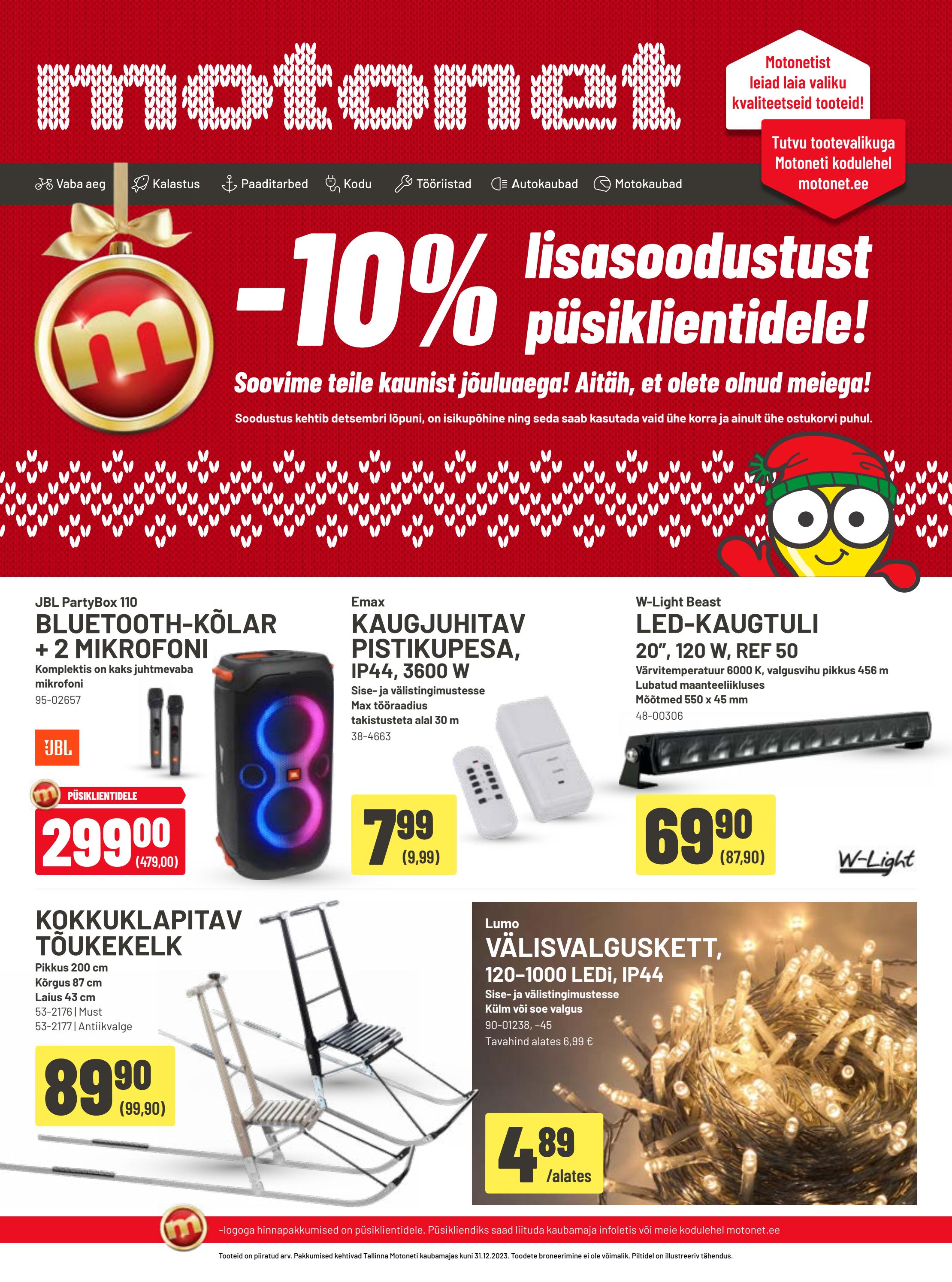 Motoneti pakkumised 27.11.-31.12.2023 by Motonet Oy - Issuu