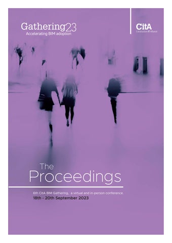 CitA BIM Gathering 2023: Proceedings by Construction IT Alliance - Issuu