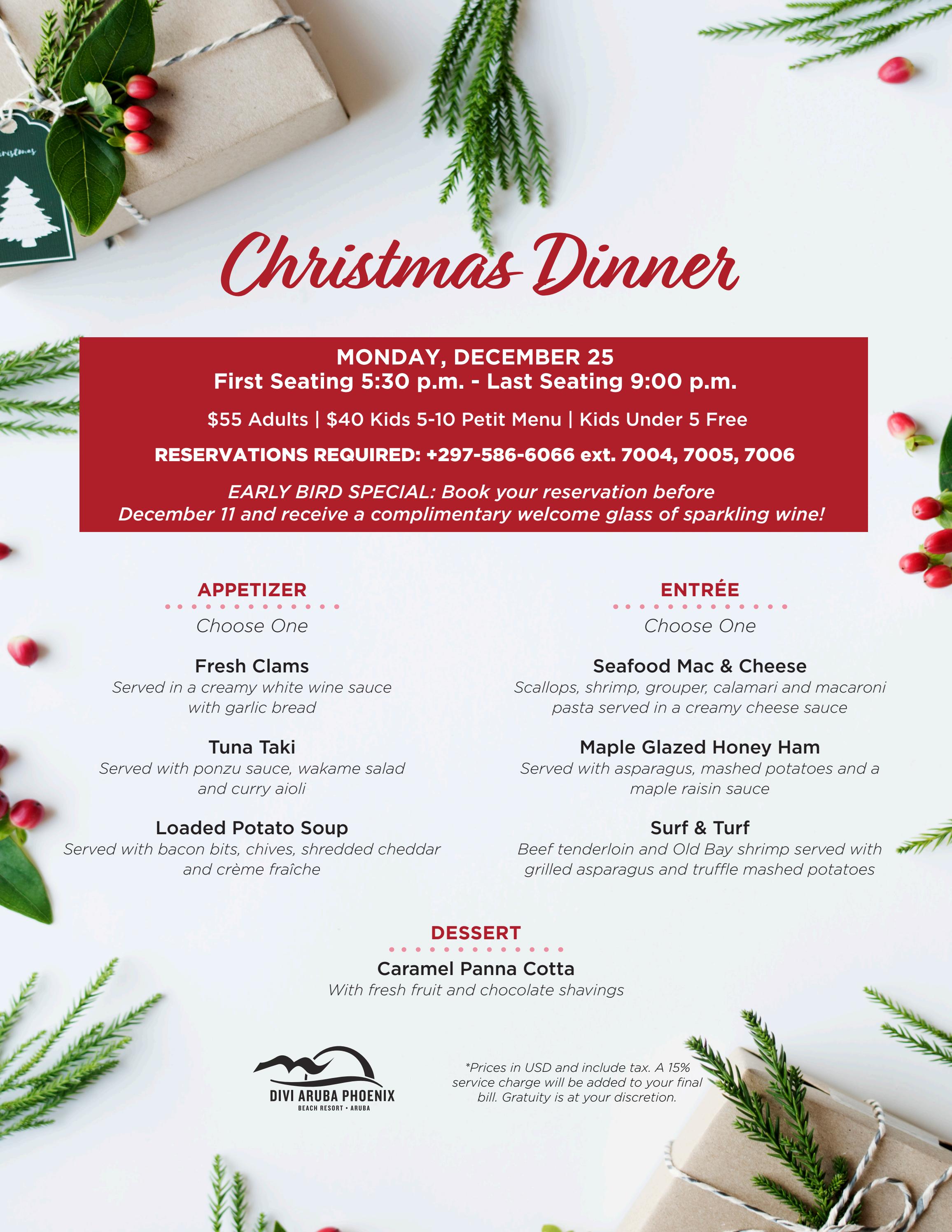 Divi Aruba Phoenix pureocean Holiday Menus by Divi Resorts - Issuu
