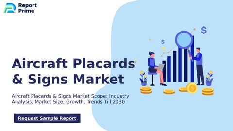 Global Aircraft Placards & Signs market cagr 10.2% by ReportPrime - Issuu
