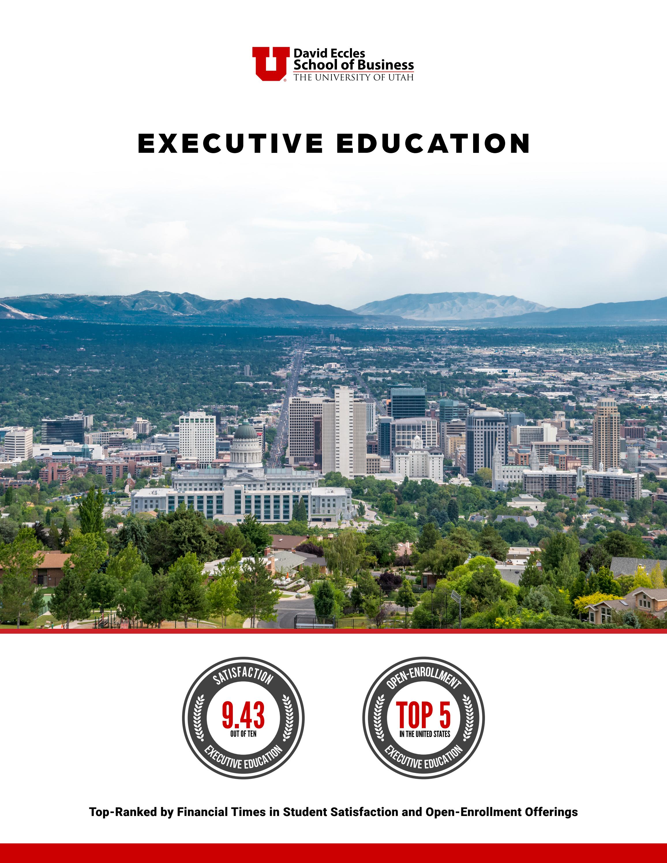 Executive Education Brochure by University of Utah's MBA Programs and ...