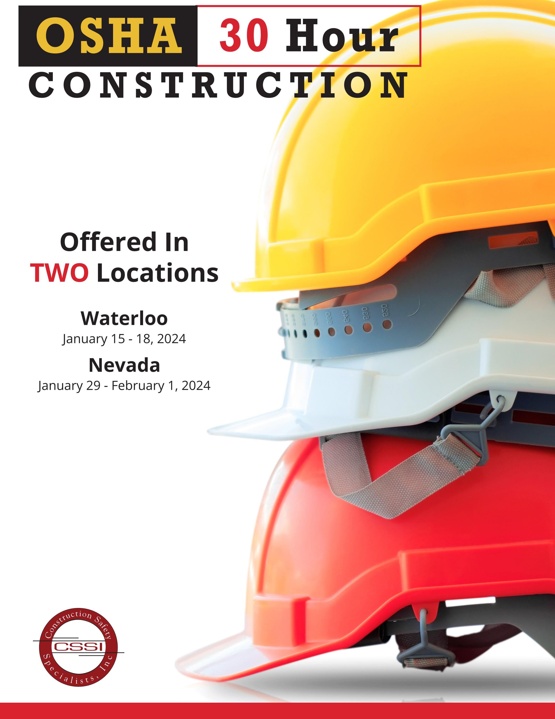 OSHA 30 Hour - Waterloo and Nevada by MasterBuildersofIowa - Issuu