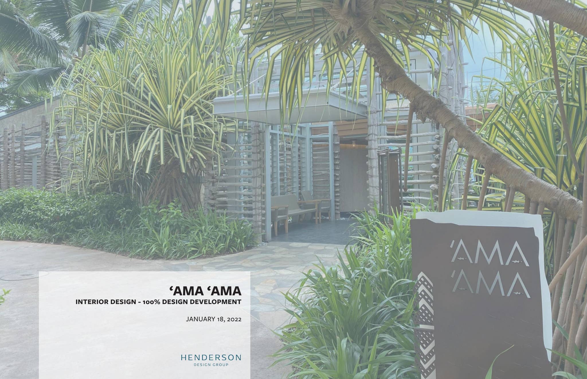 Ama Ama Design Development Presentation by Henderson Design Group - Issuu