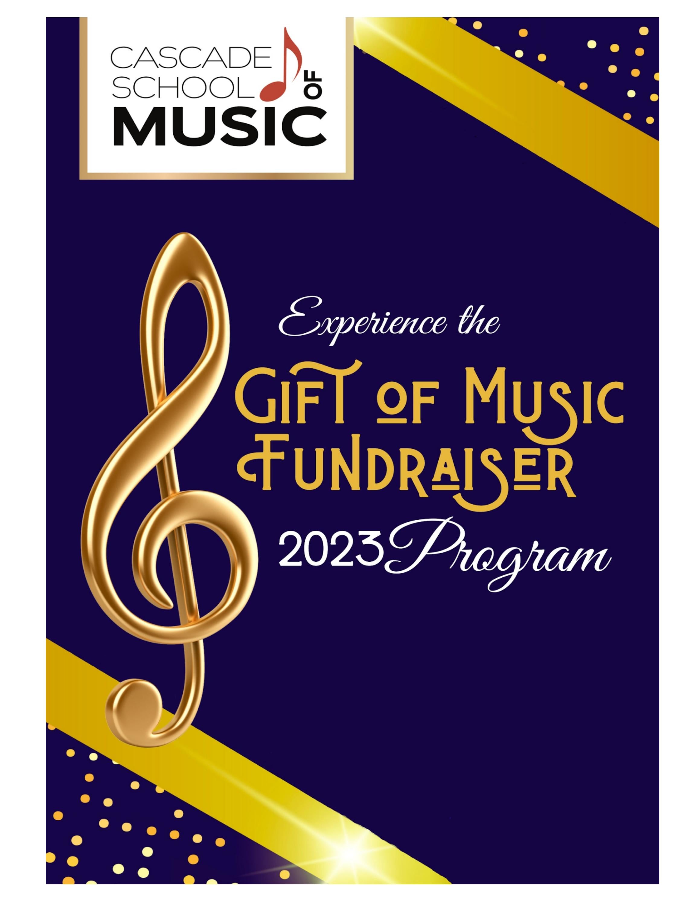 Cascade School of Music's Experience the Gift of Music Fundraiser ...