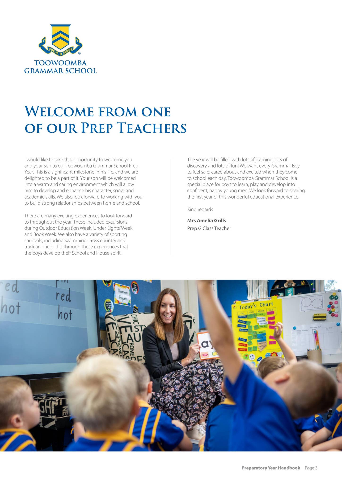 TGS School Handbook - Preparatory Year by toowoombagrammarschool - Issuu