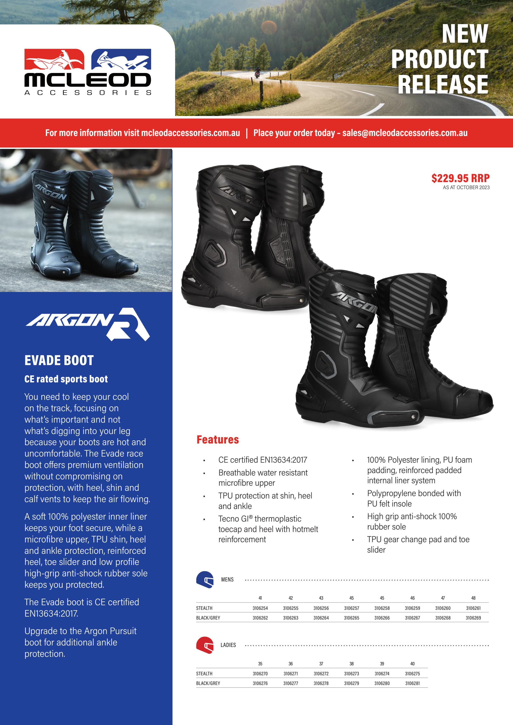 NPR - Argon - Evade Boot by McLeod Accessories - Issuu