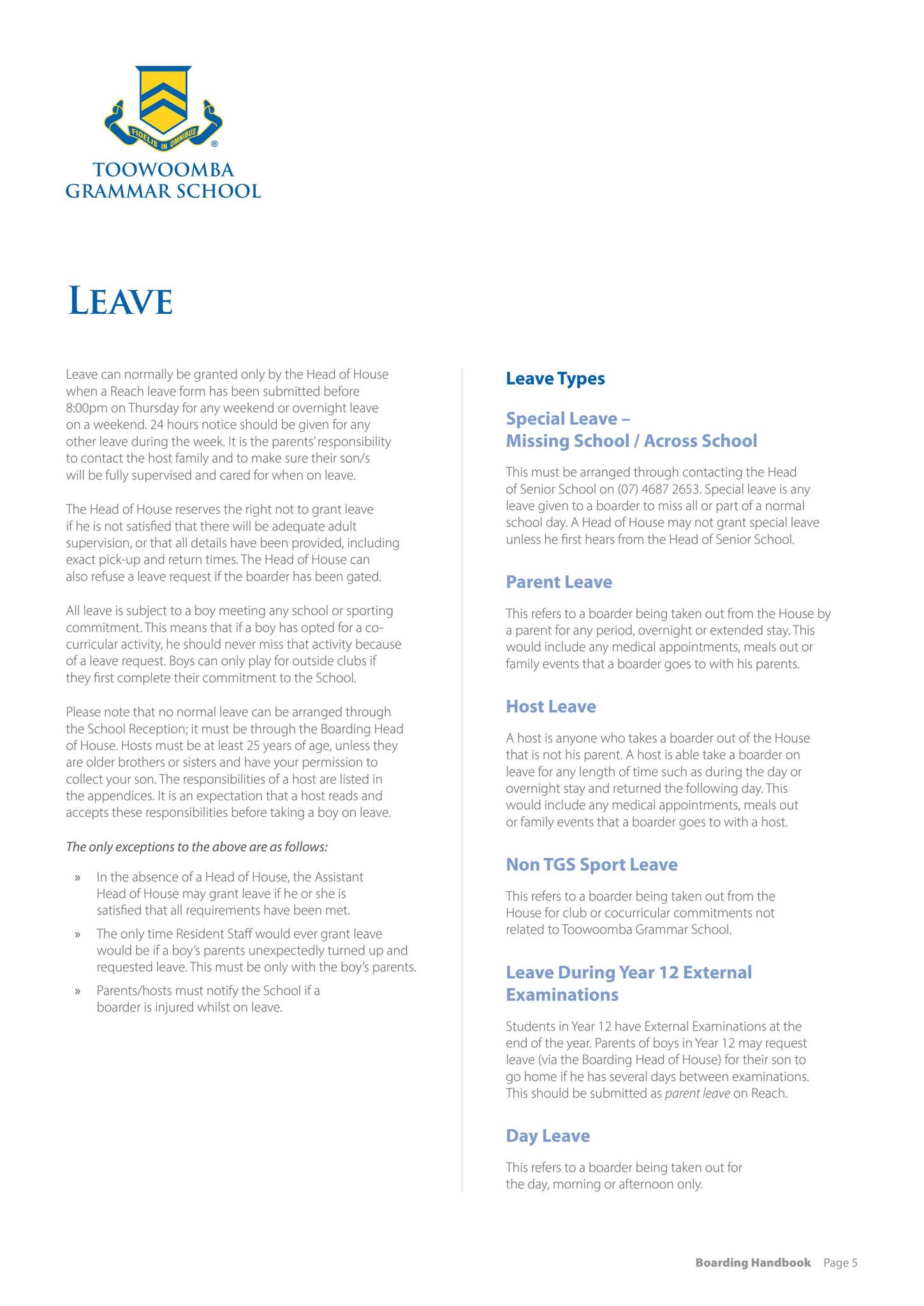 TGS School Handbook - Boarding by toowoombagrammarschool - Issuu