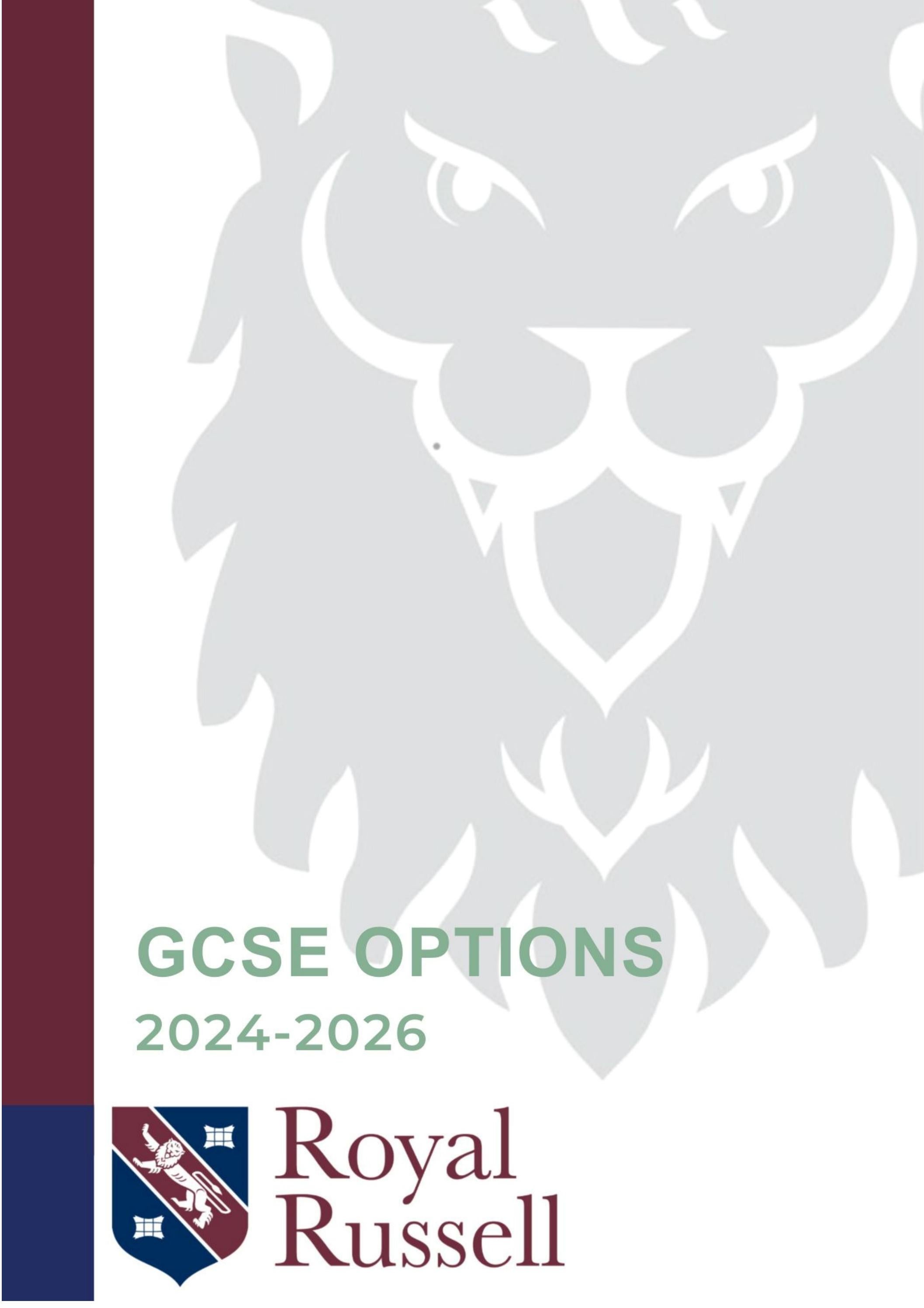 GCSE Options Booklet 2024-2026 by RoyalRussellSchool - Issuu