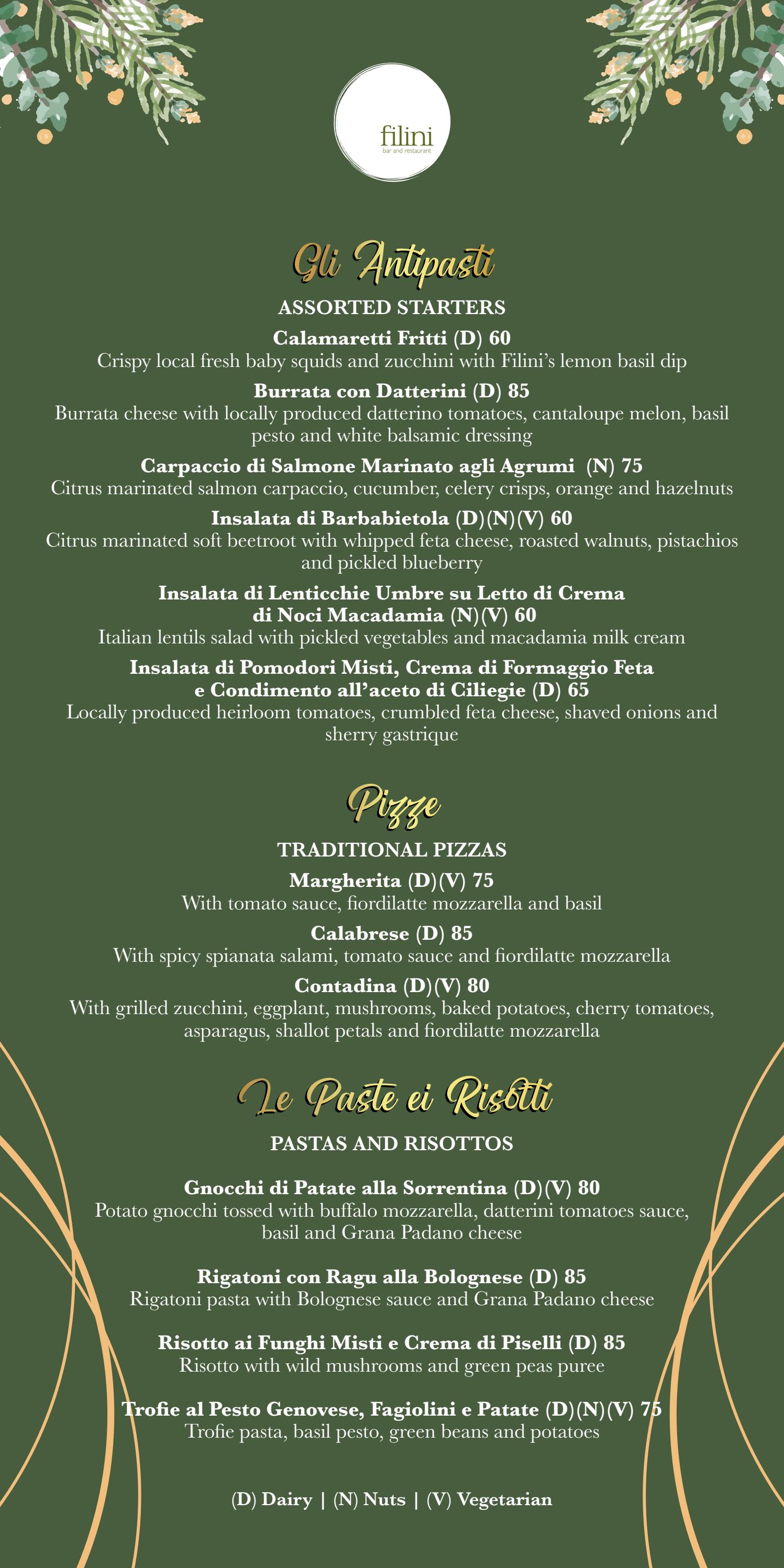 Filini Ladies Night Menu by Yas Plaza Hotels - Issuu