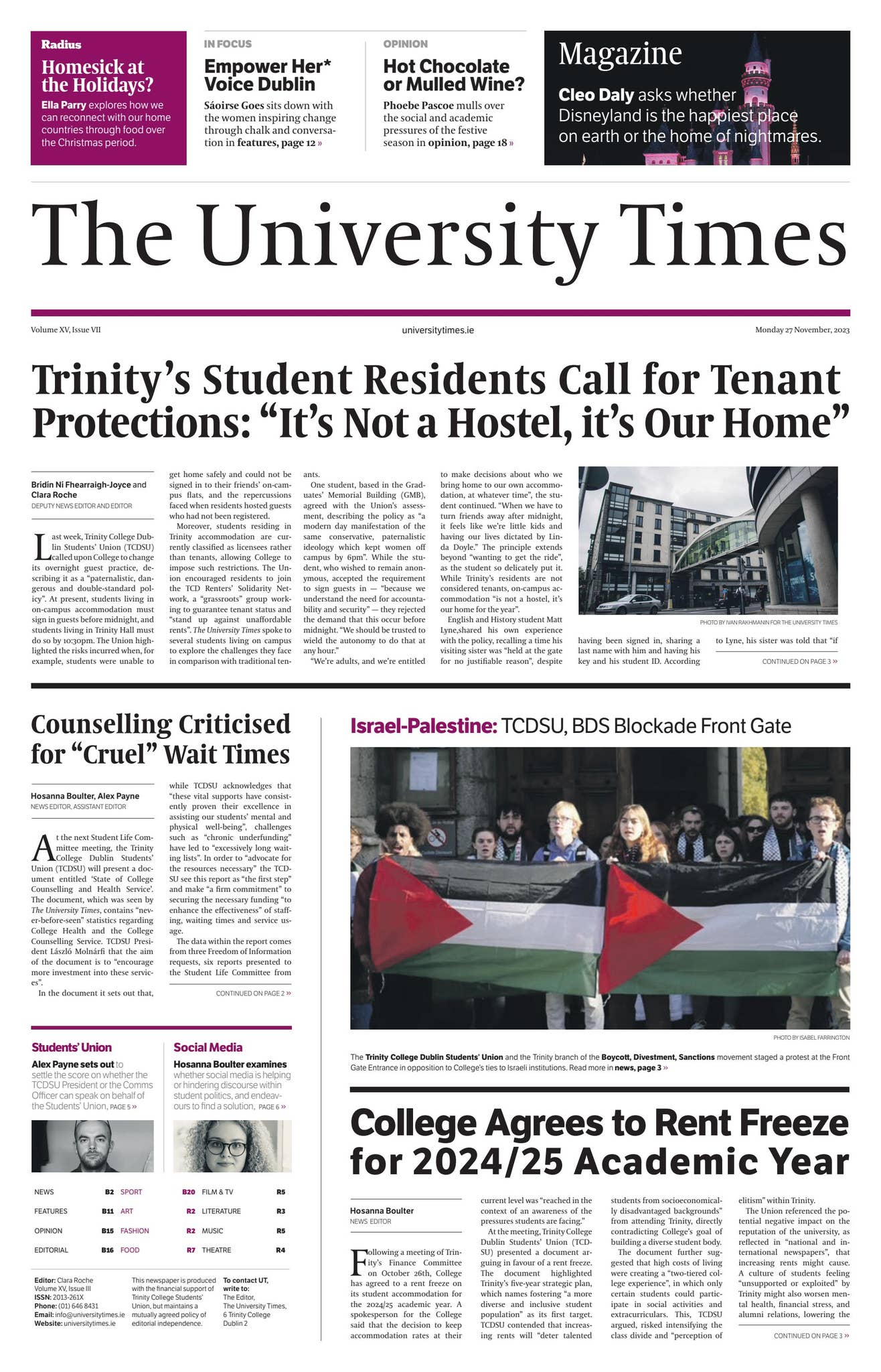UT Broadsheet 11/23 by The University Times - Issuu