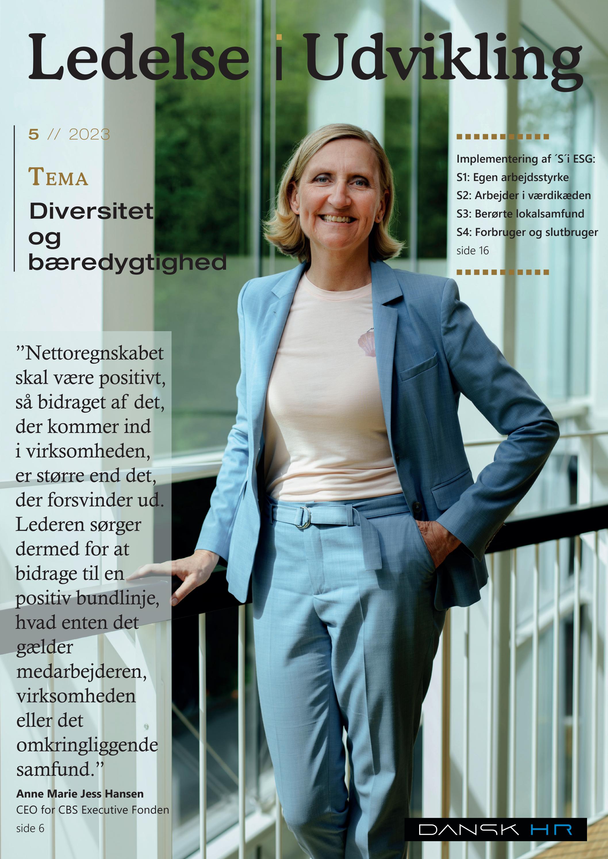 Ledelse i Udvikling 5, 2023 - Diversitet og bæredygtighed by DANSK HR - Issuu