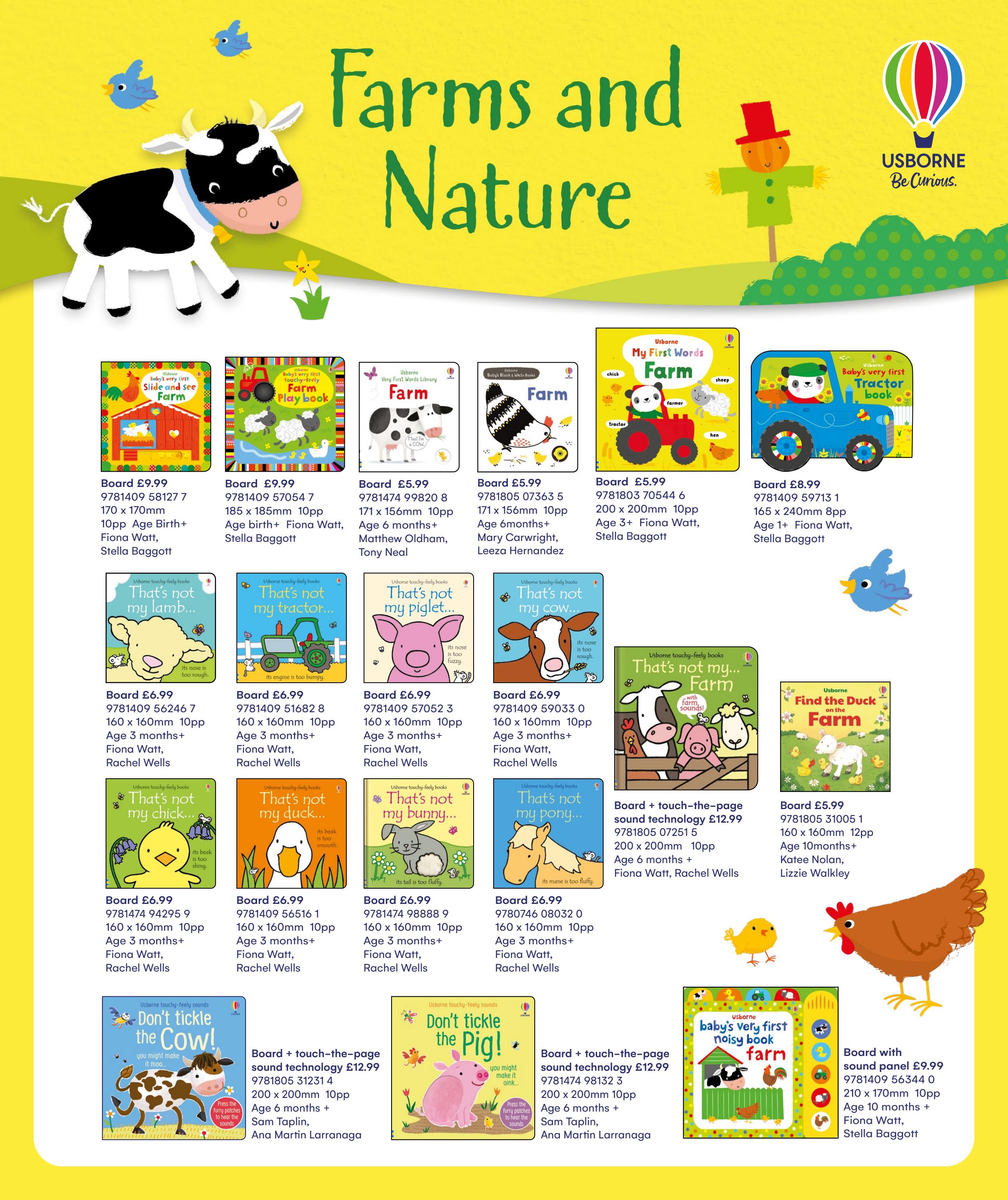 Farms and Nature leaflet by Usborne - Issuu