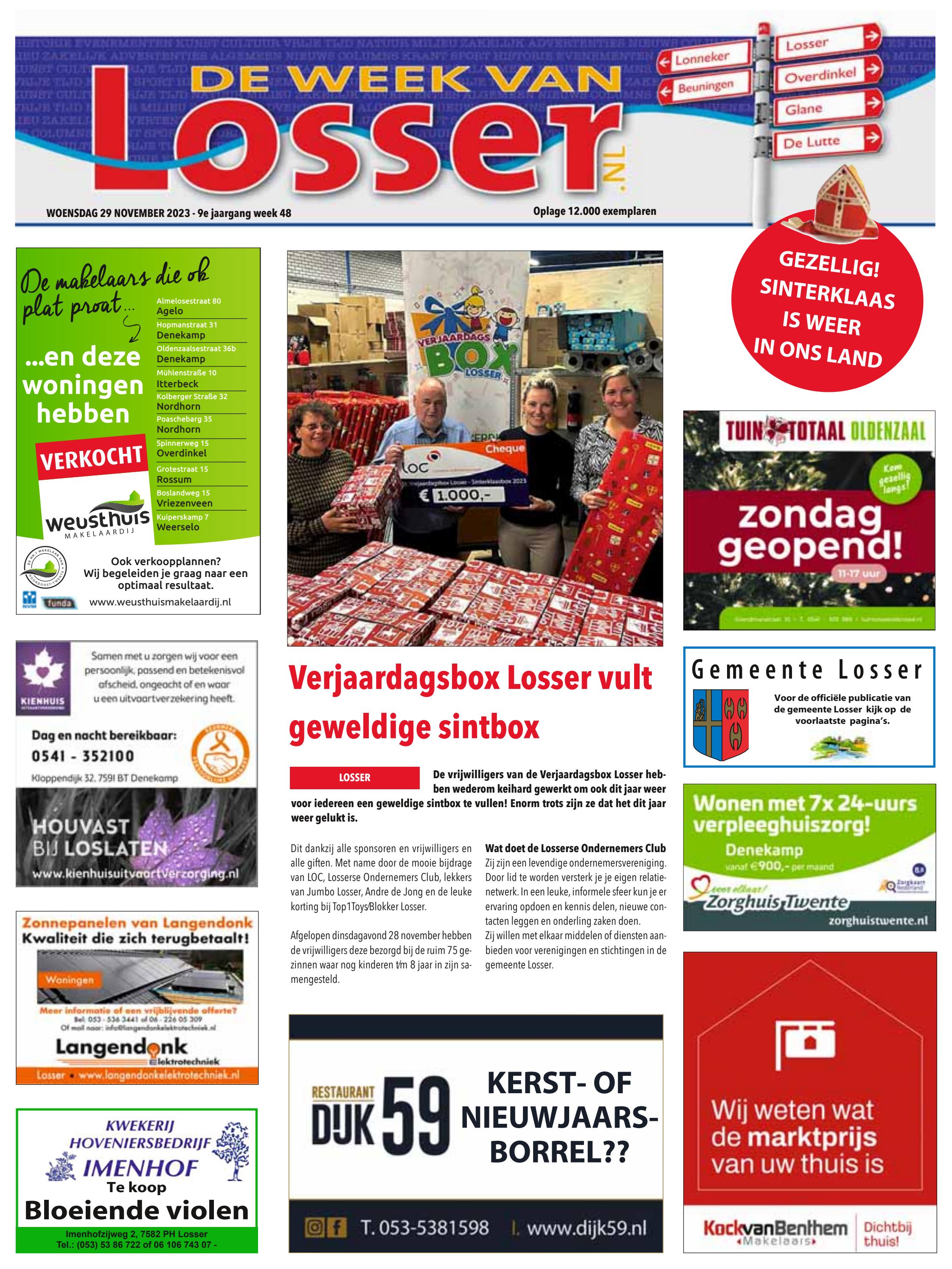 De week van Losser wk 48-2023 by ==== - Issuu