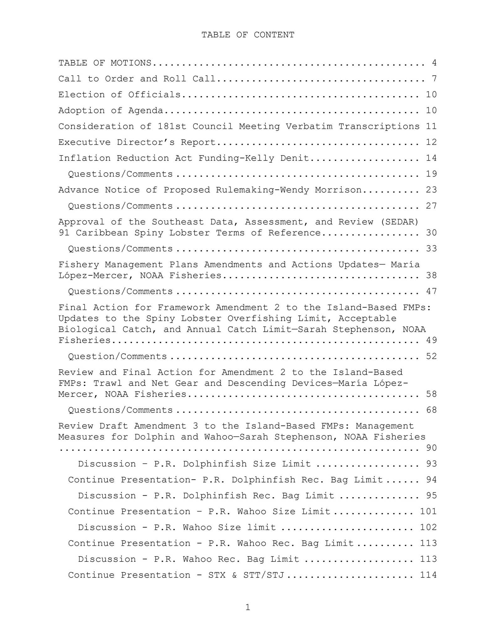 182nd CFMC Hybrid Regular Meeting Verbatim Transcript by Caribbean ...