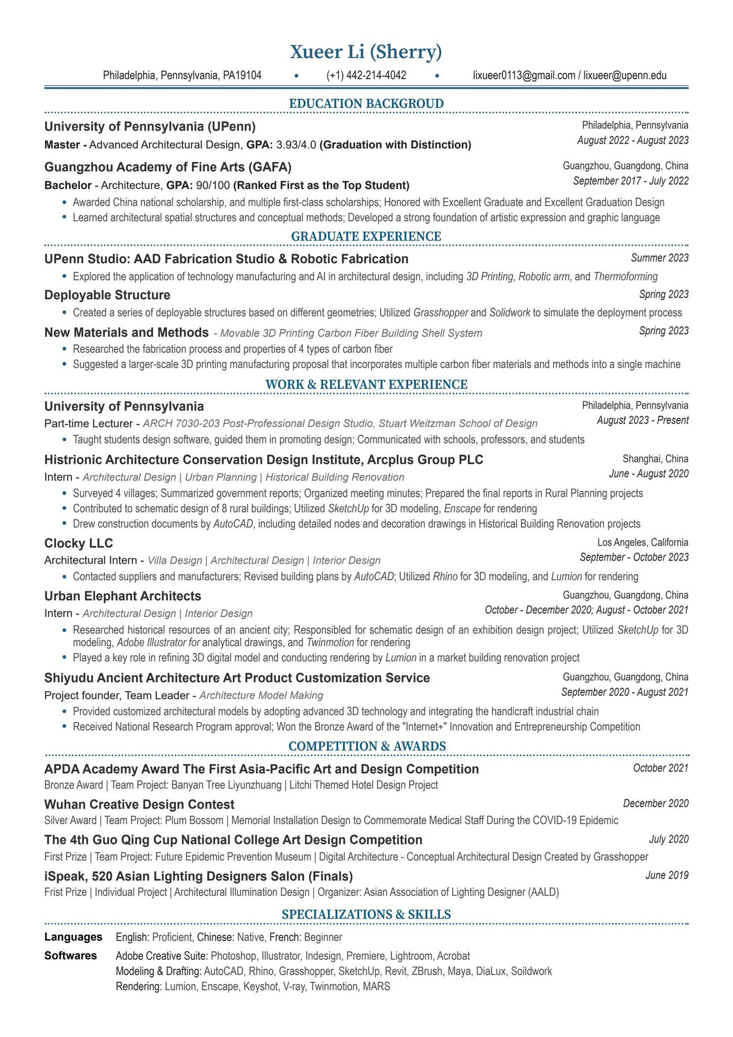 Sherry Xueer Li Resume by Sherry - Issuu