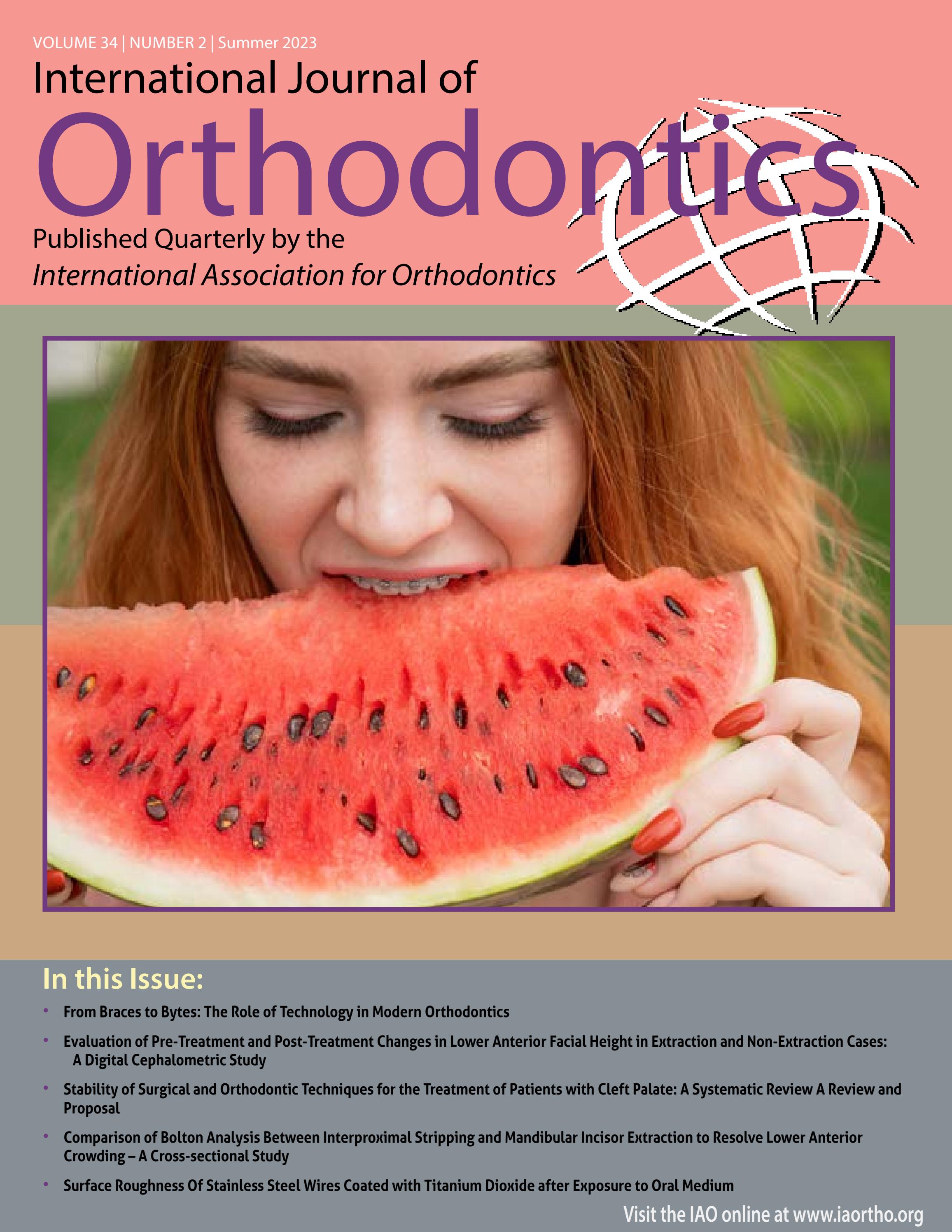 International Journal of Orthodontics Summer 2023 by ...