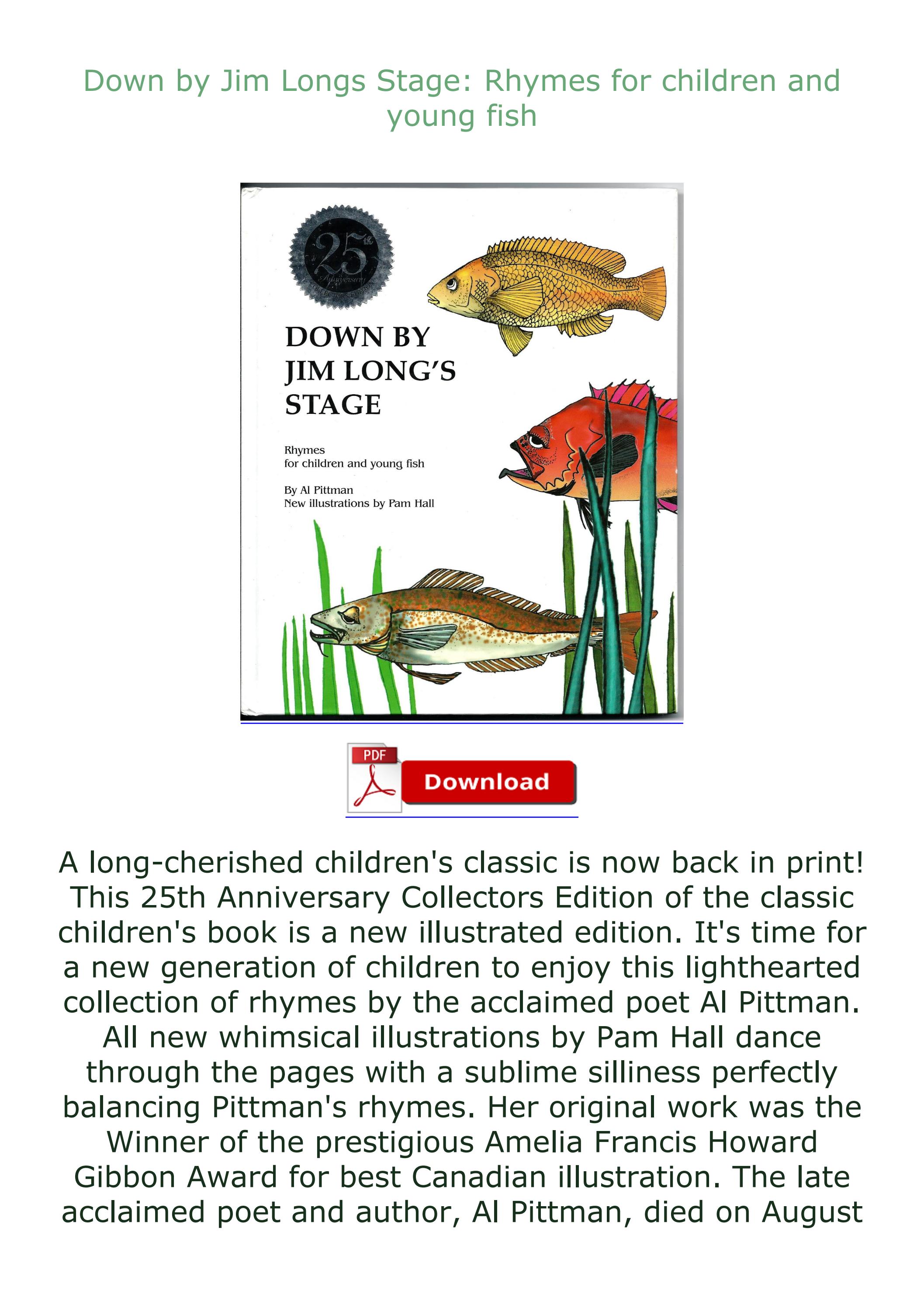 ⚡READ⚡ [PDF] Down by Jim Longs Stage: Rhymes for children and young ...