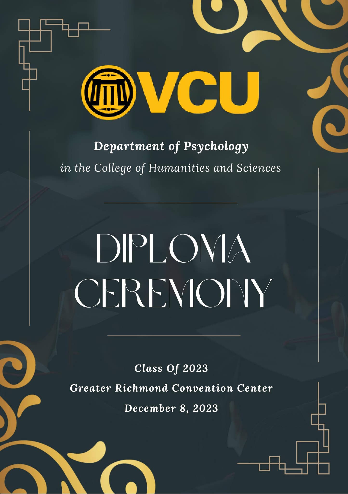 VCU Psychology Diploma Ceremony Program Dec. 2023 by Lucy Hudson - Issuu