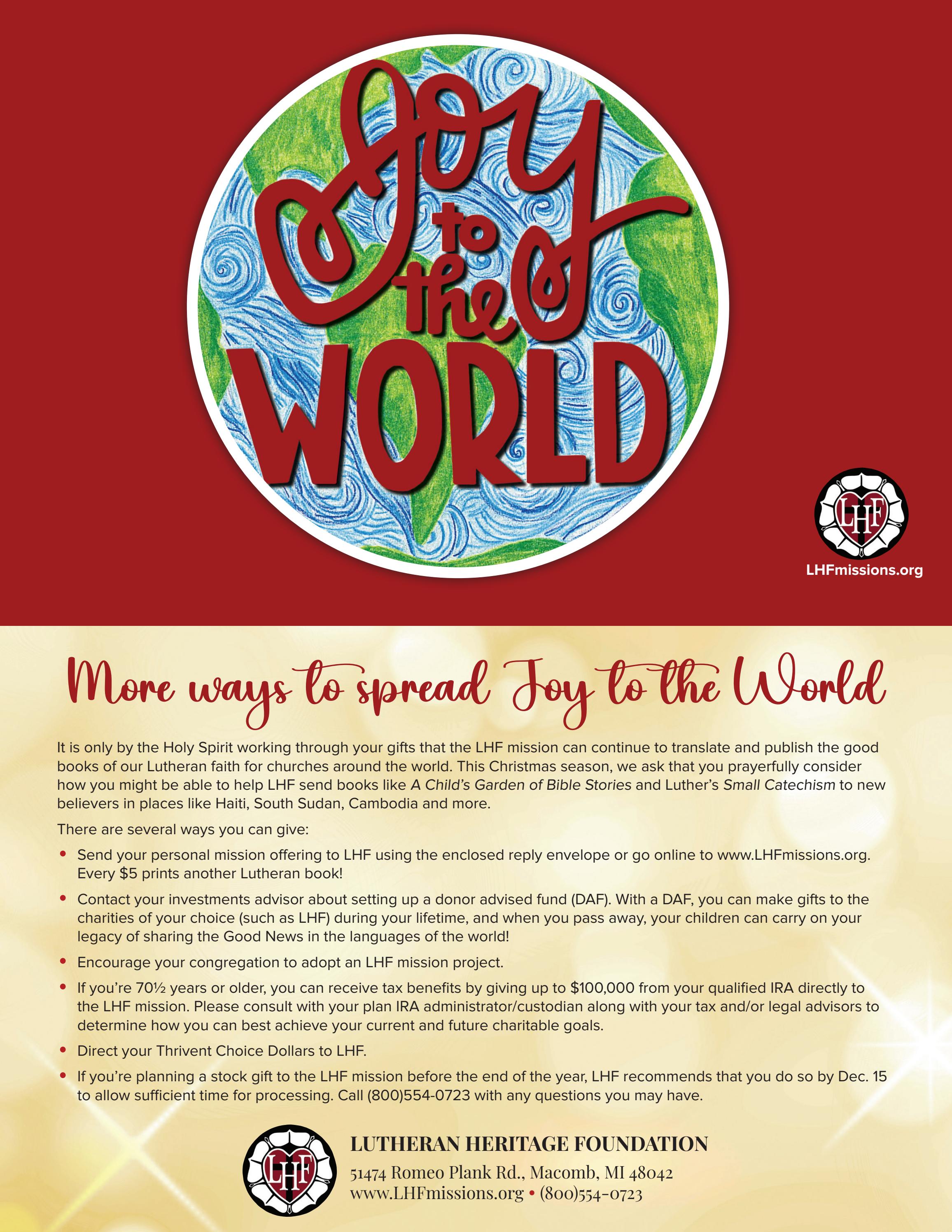 LHF - The Word at Work; Vol. 30 No. 6 by Lutheran Heritage Foundation ...