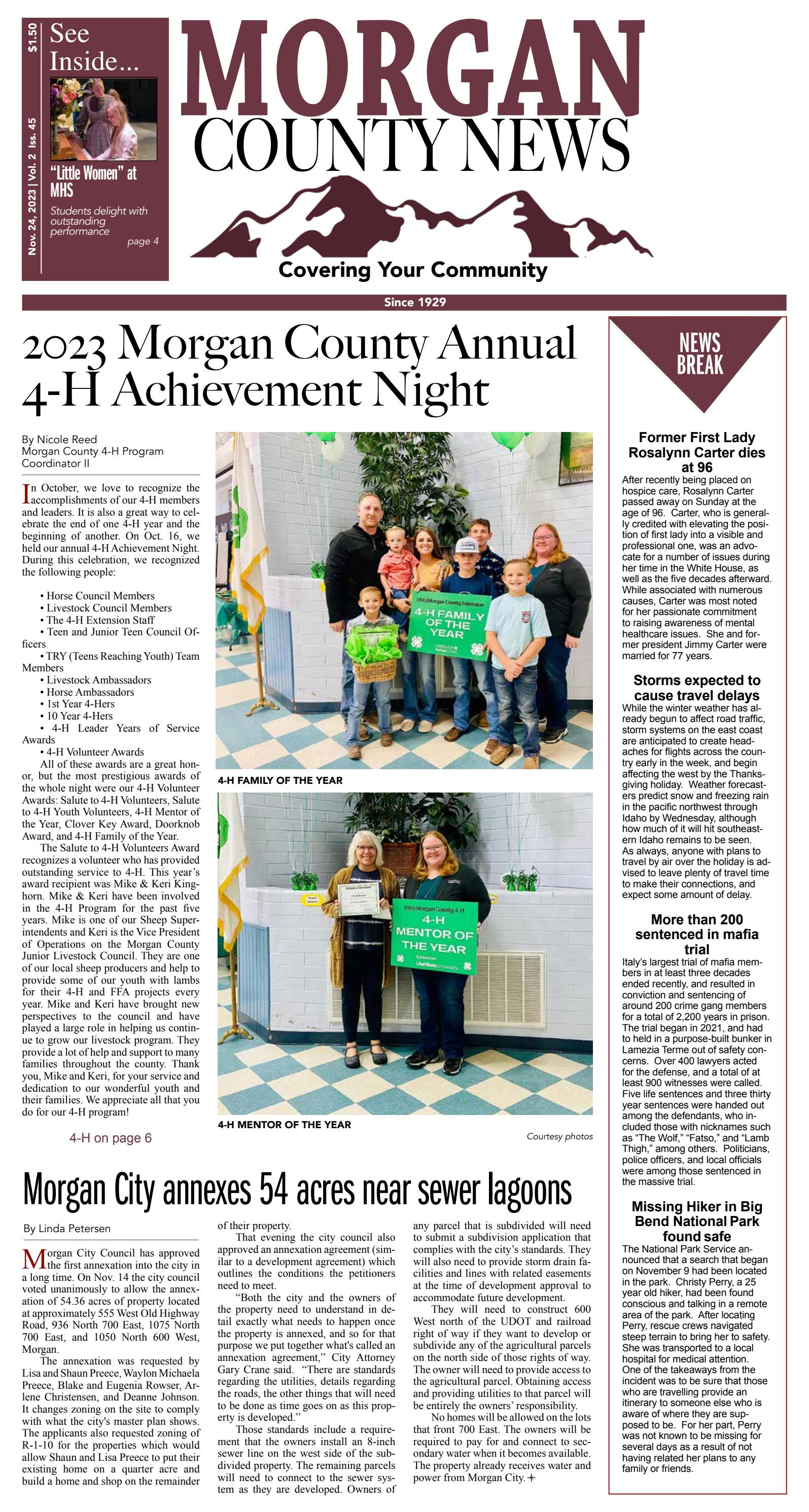 The Morgan County News | November 24, 2023 by The City Journals - Issuu