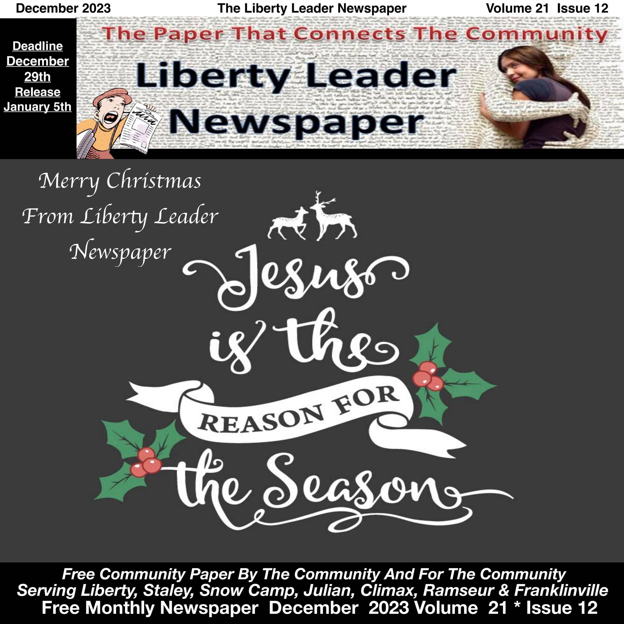 Liberty Leader Newspaper Dec 2023 Edition by Kevin Bowman - Issuu
