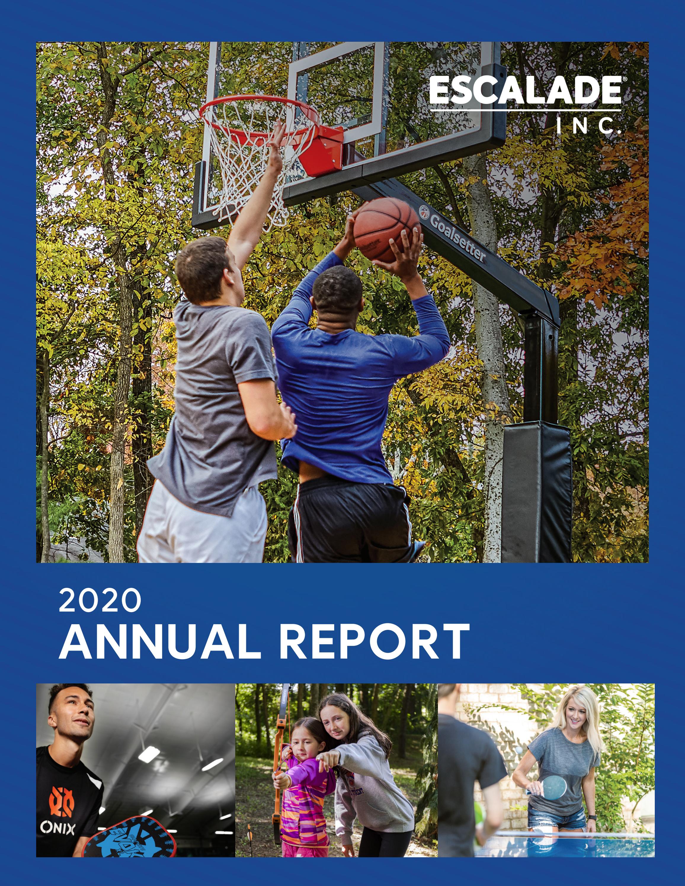 2020 Escalade INC. Annual Report by Escalade Sports - Issuu