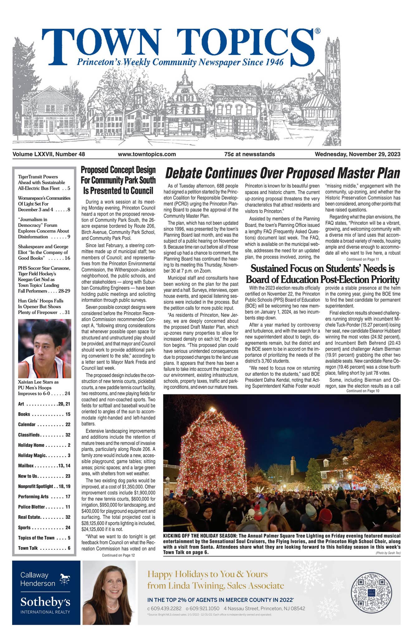 Town Topics Newspaper, November 29, 2023 by Witherspoon Media Group - Issuu