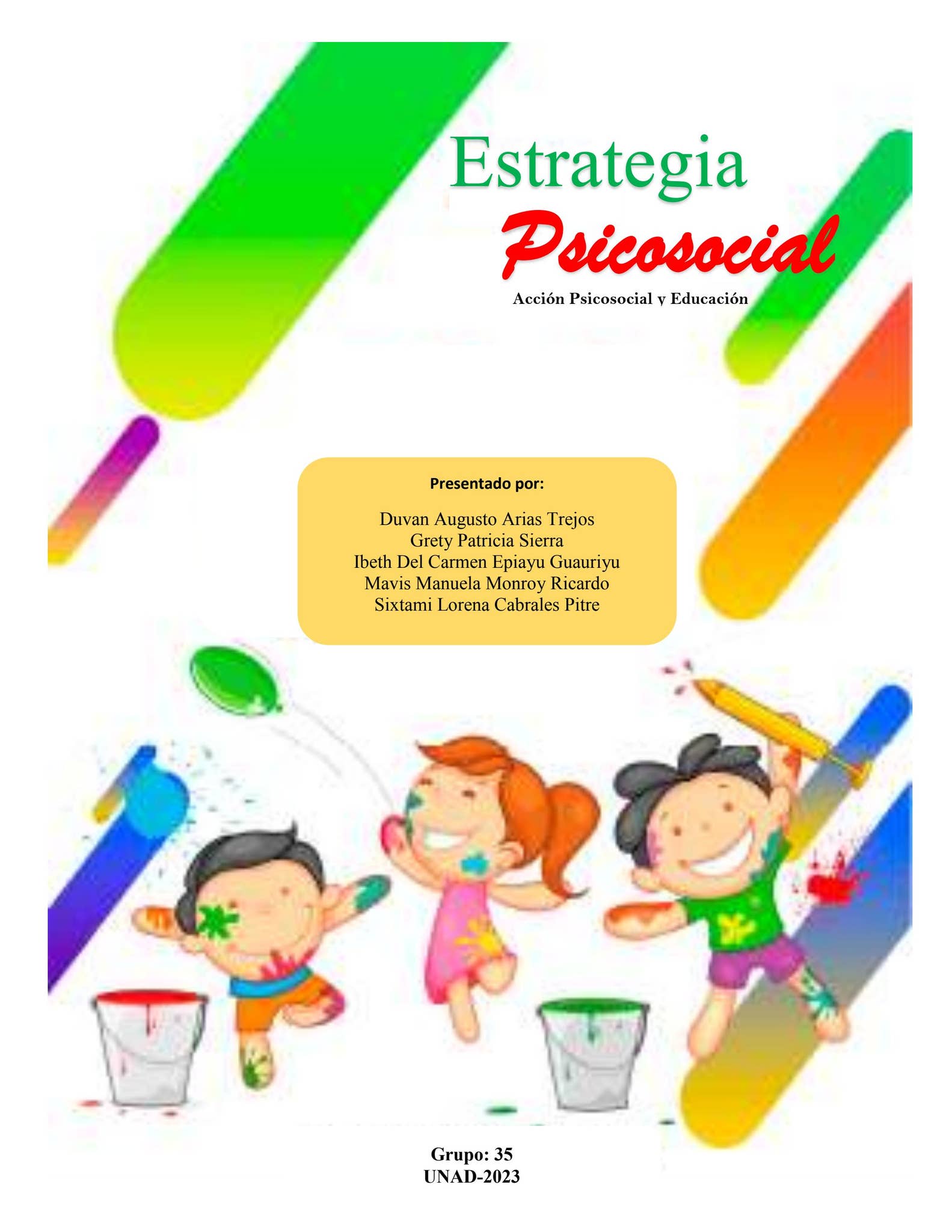 Paso 2: Consolidación de la estrategia psicosocial by Duvan Arias - Issuu