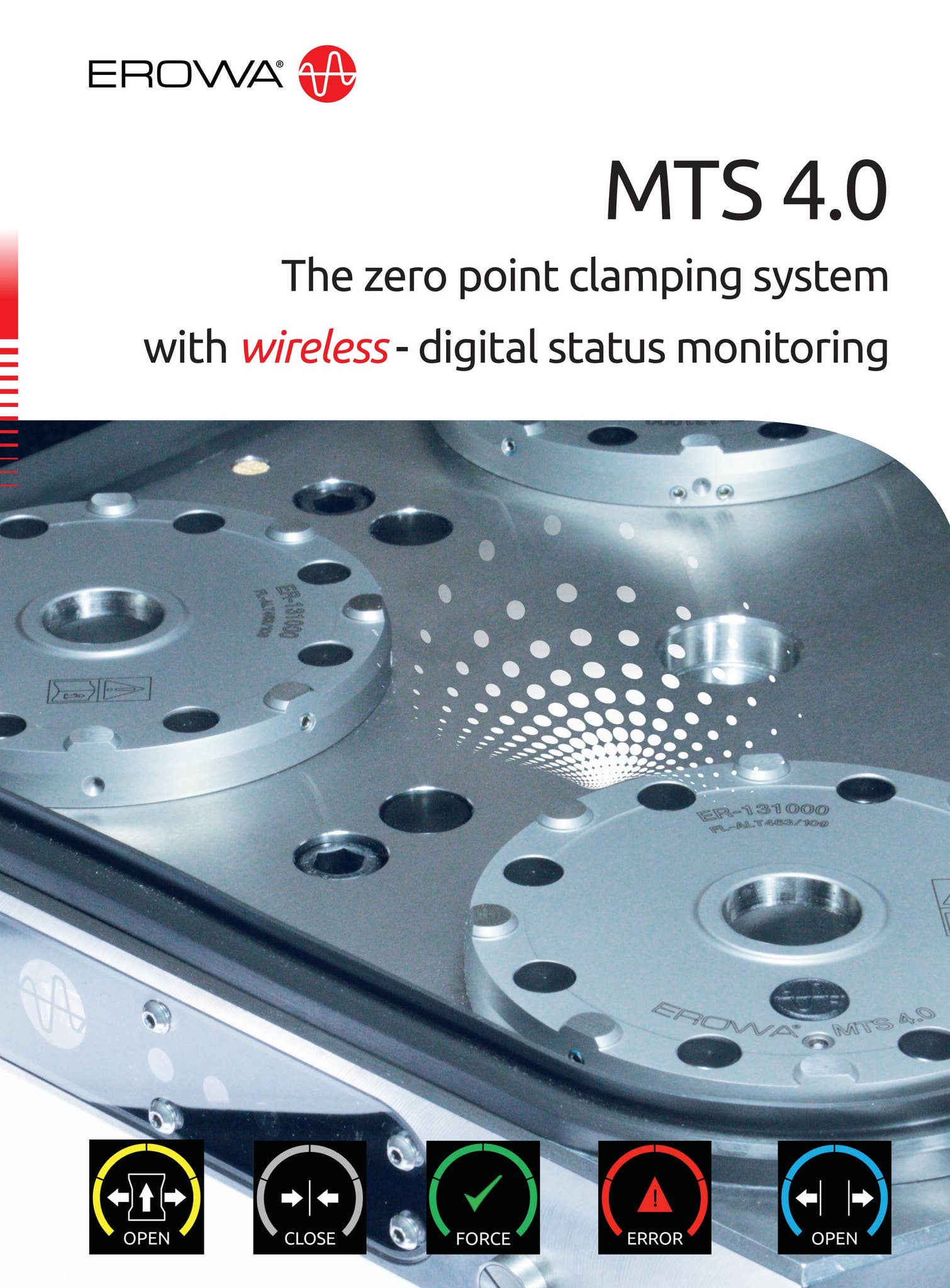 EROWA MTS 4.0 Zero point clamping system with wireless status ...