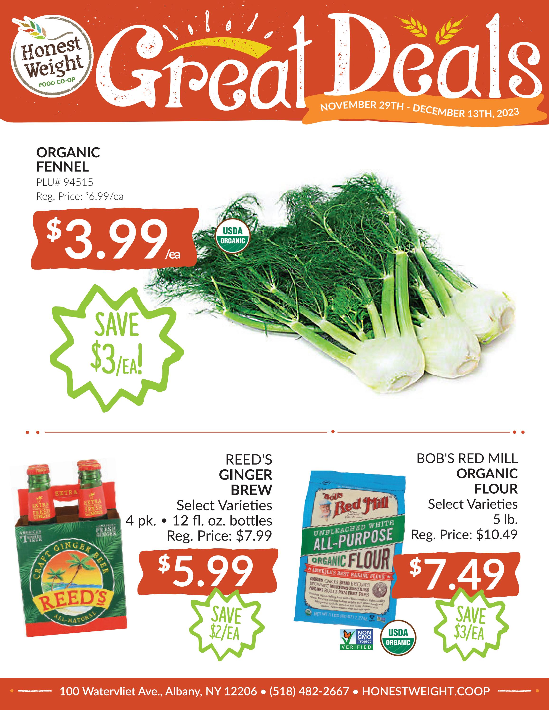 Honest Weight Food Co-op Great Deals Sales flyer 11/29/23 - 12/12/23 by ...